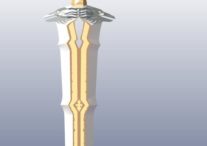 REGAL SWORD 3D model 3D printable | CGTrader