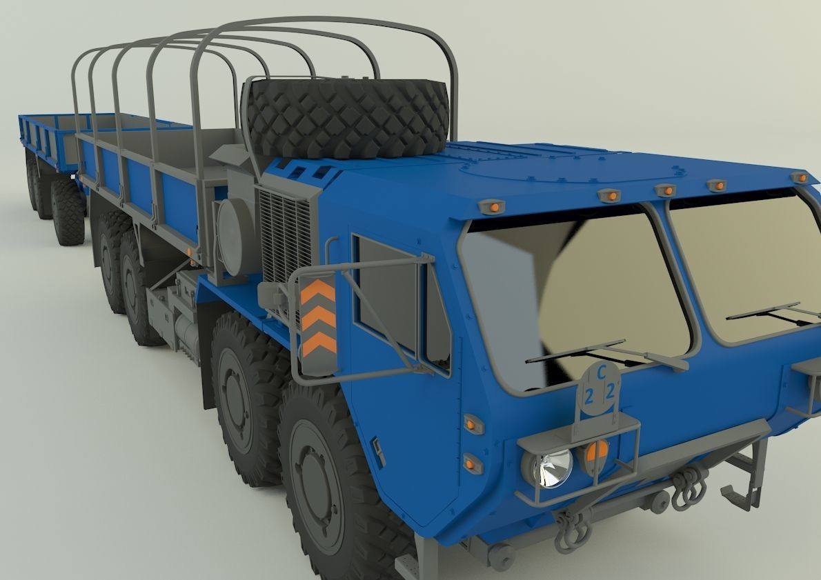 Assy hemtt A4 trailer 3D model | CGTrader