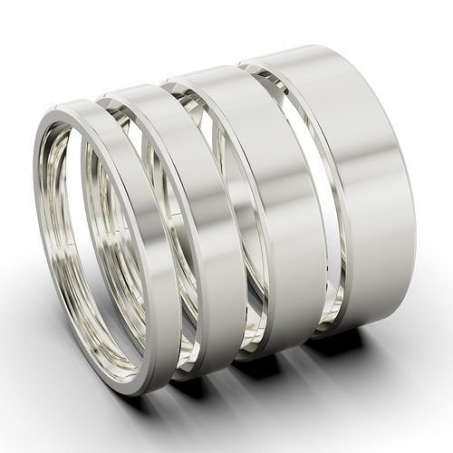 Wedding rings 3D model 3D printable | CGTrader