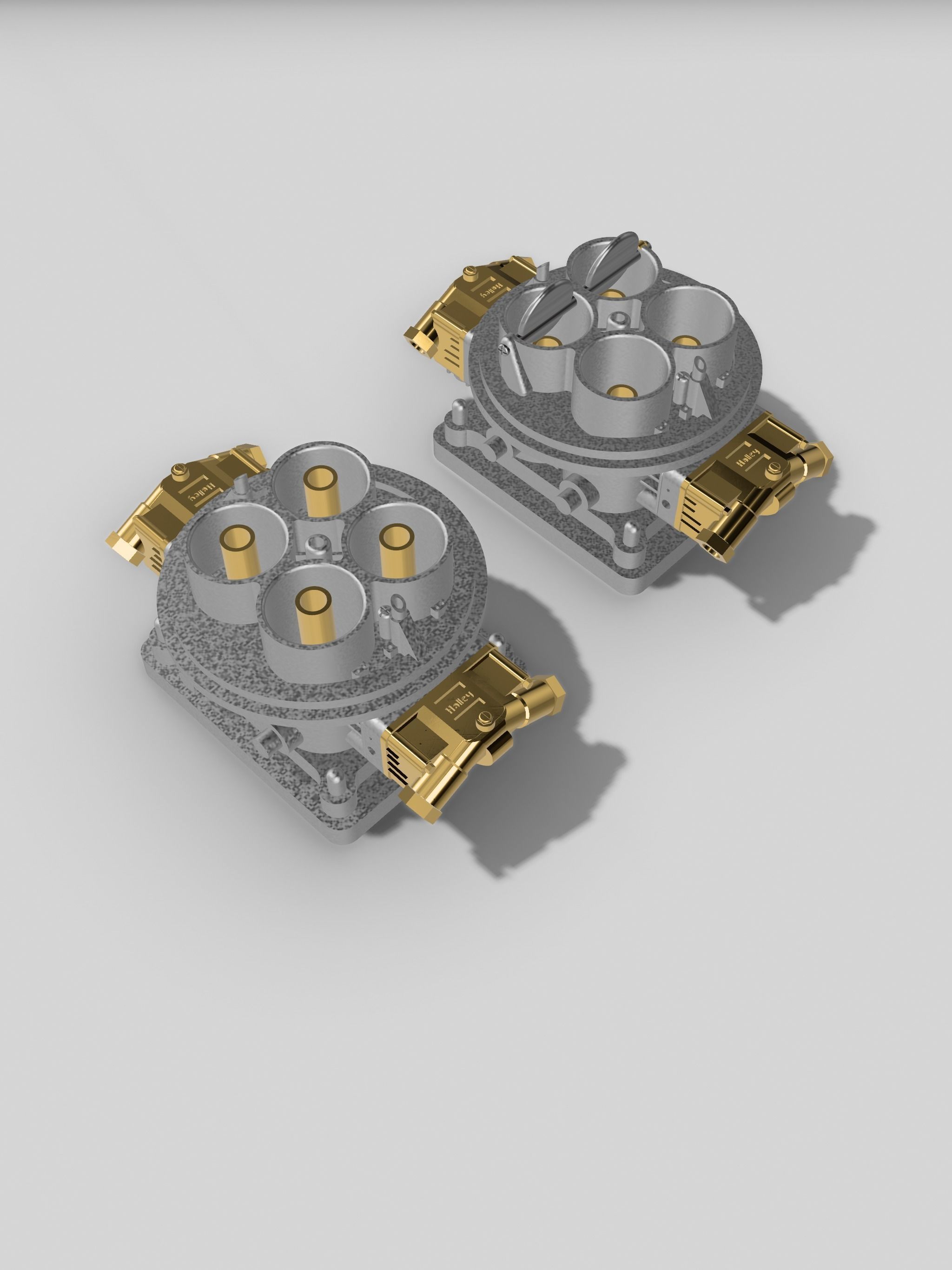 Vintage Holley Dominator Carbs x3 Versions 3D model 3D printable | CGTrader
