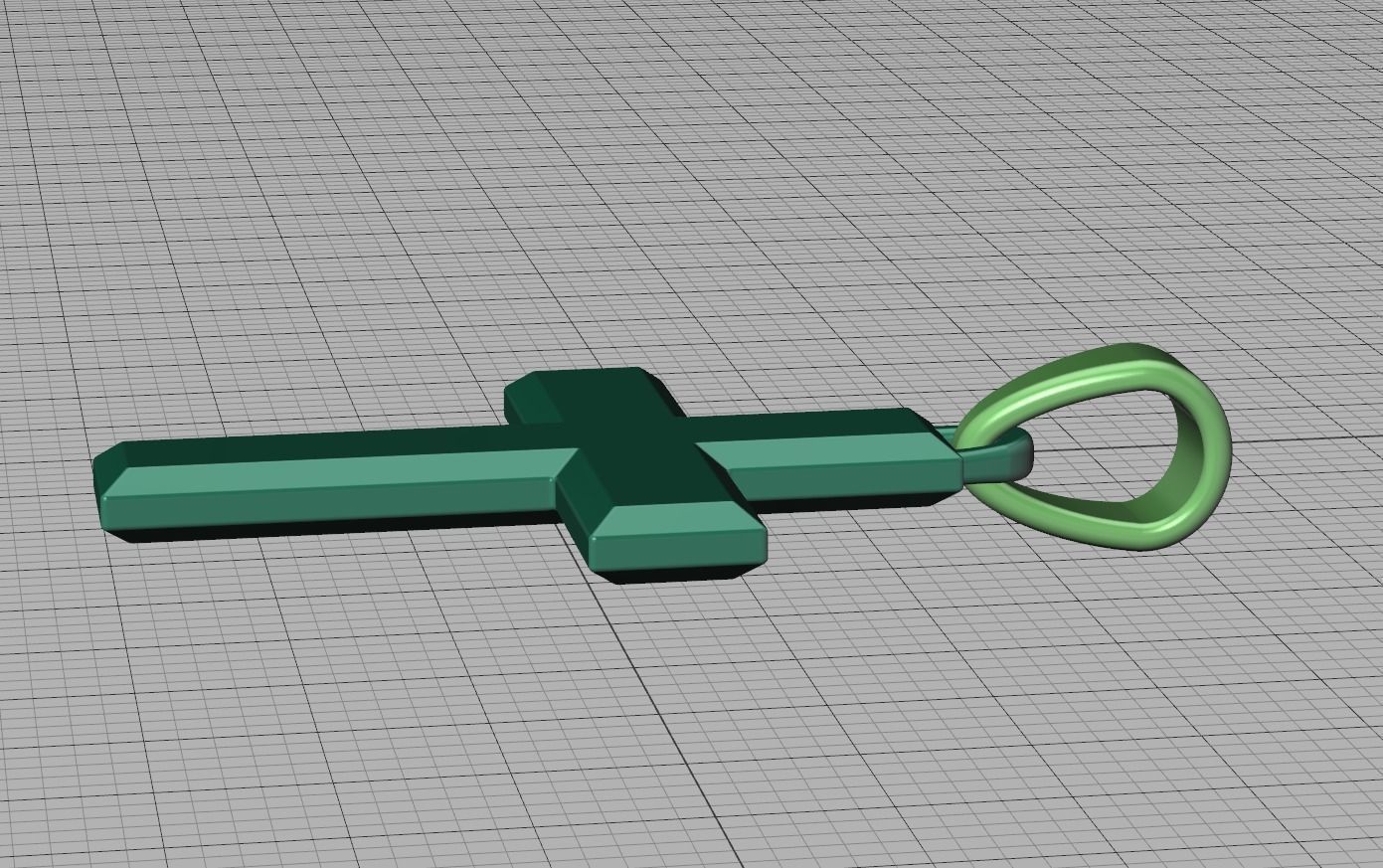 Flat Cross 30mm Flat Classic Cross 3dmodel 3D model 3D printable | CGTrader