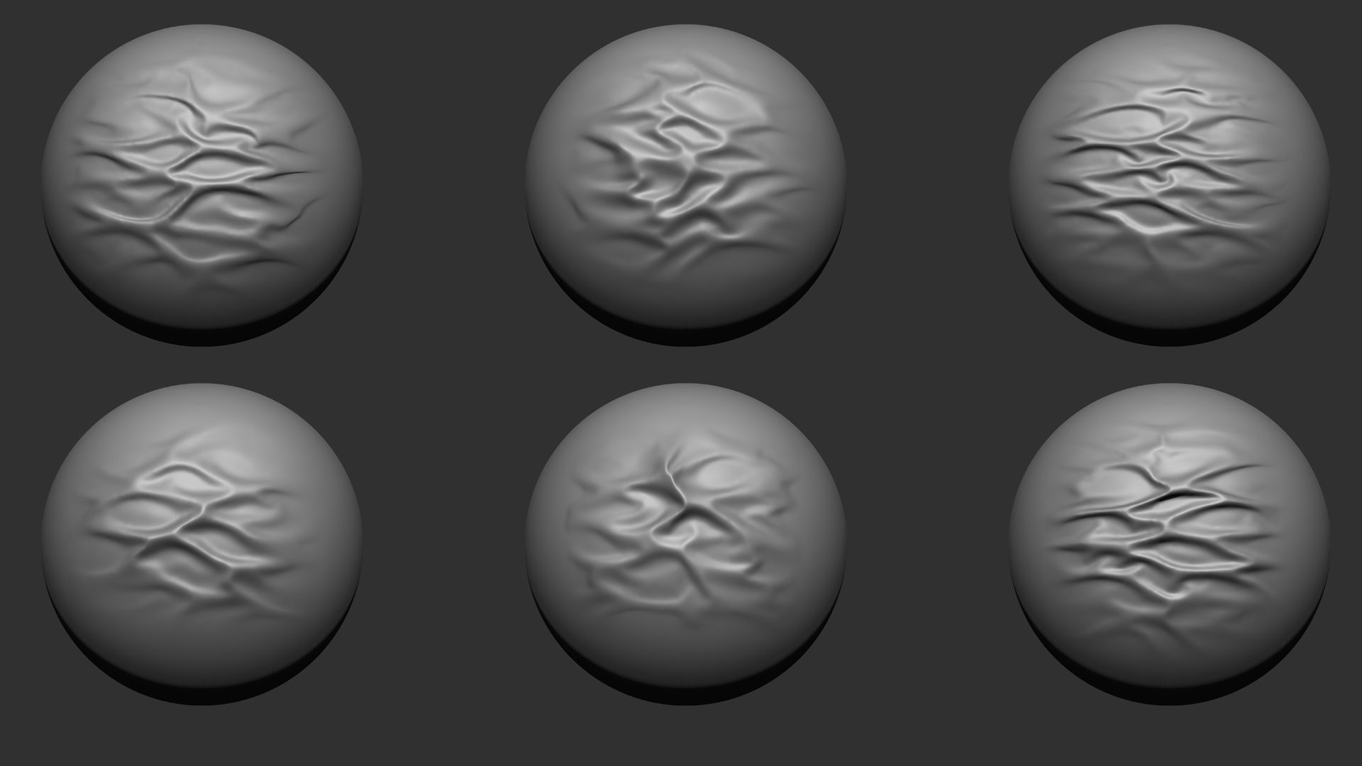 50 Fabric Brushes Tension Compression Folds Vol02 3D model | CGTrader