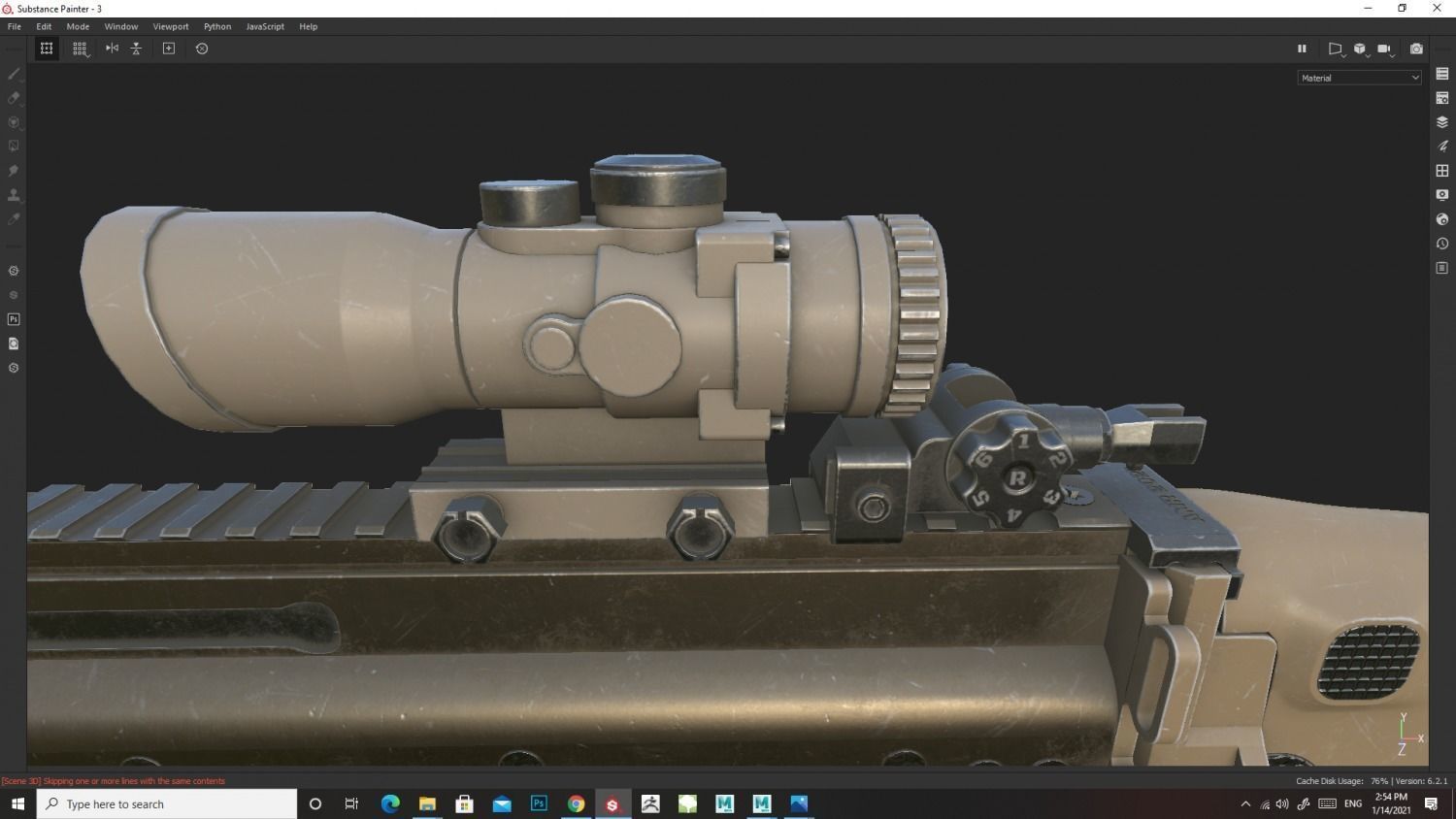 SCAR-L- Low-poly 3D model | CGTrader