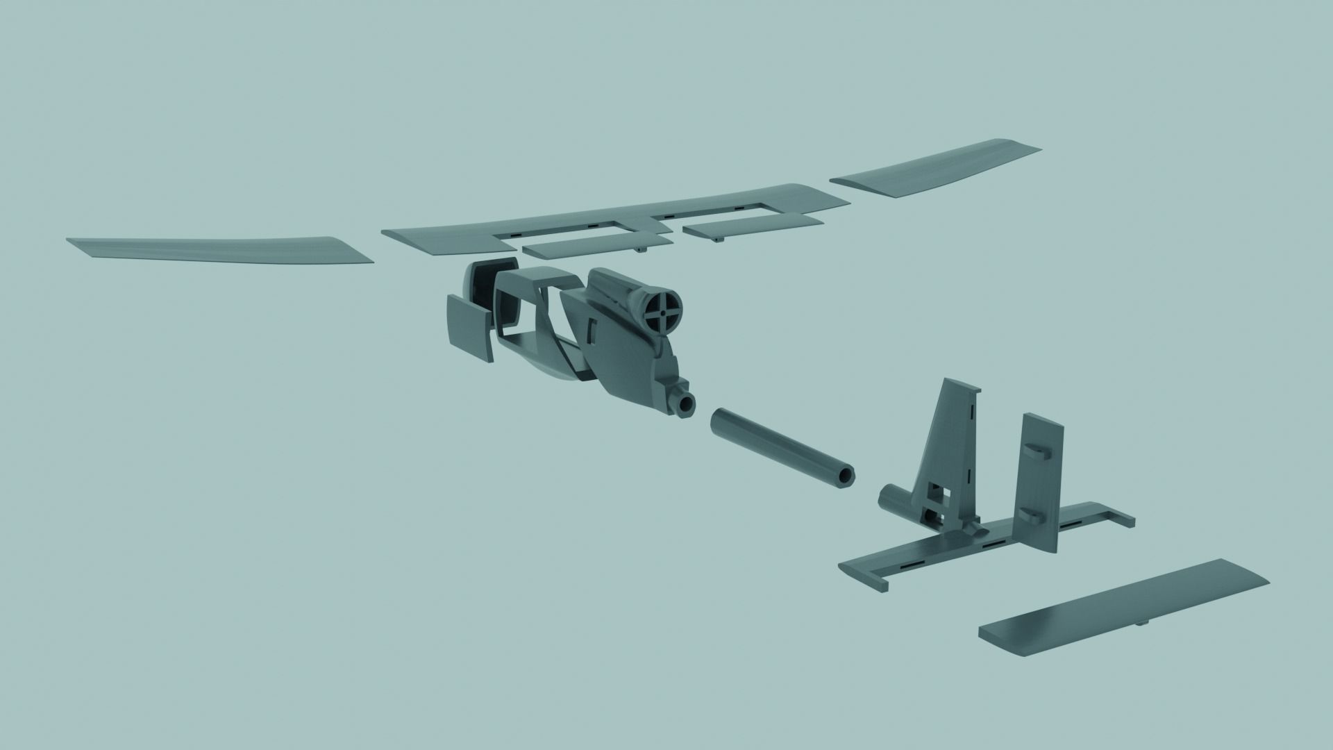 RQ 11 Raven UAV Model for 3D printing free 3D model 3D printable | CGTrader