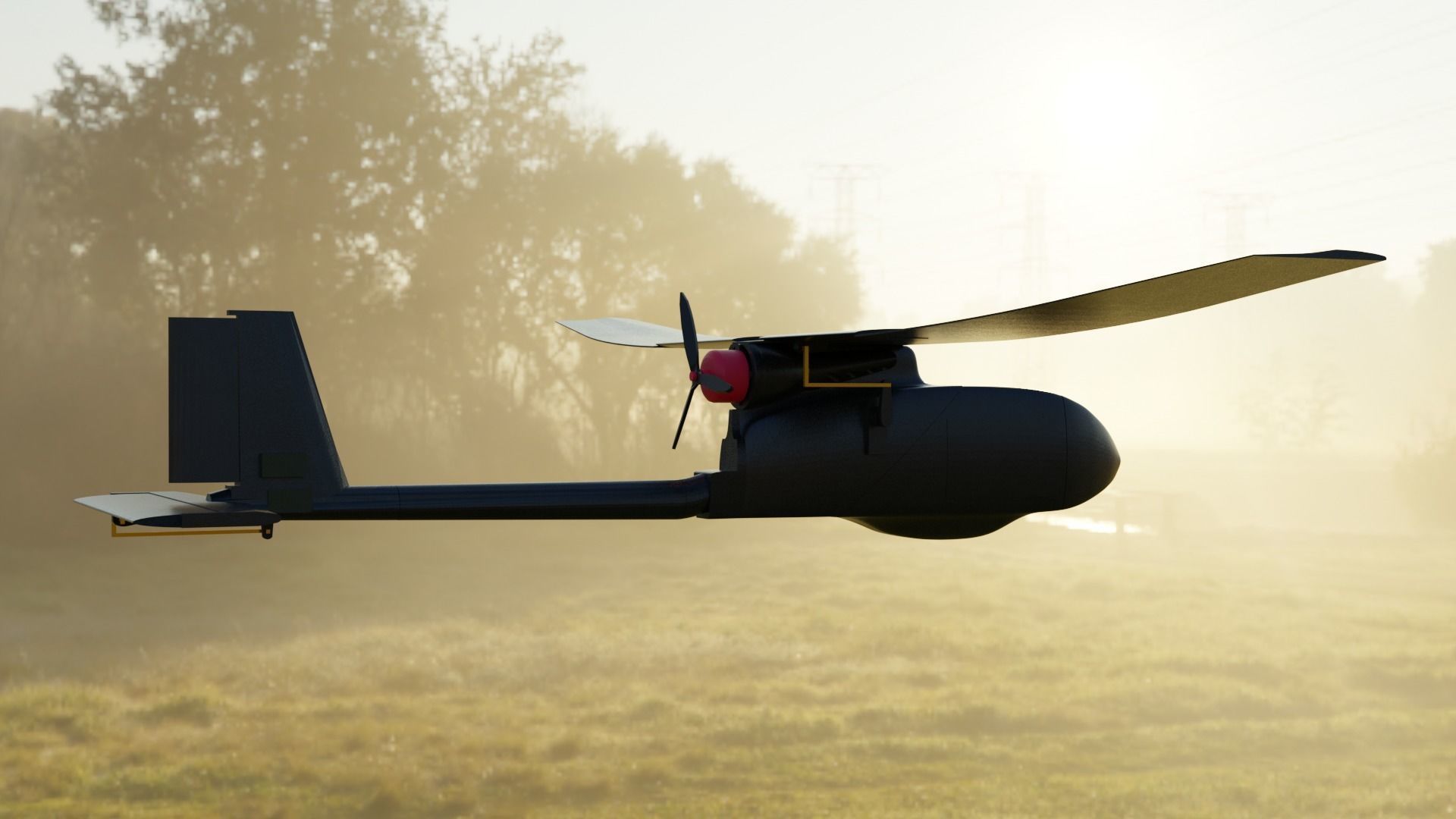 RQ 11 Raven UAV Model for 3D printing free 3D model 3D printable | CGTrader