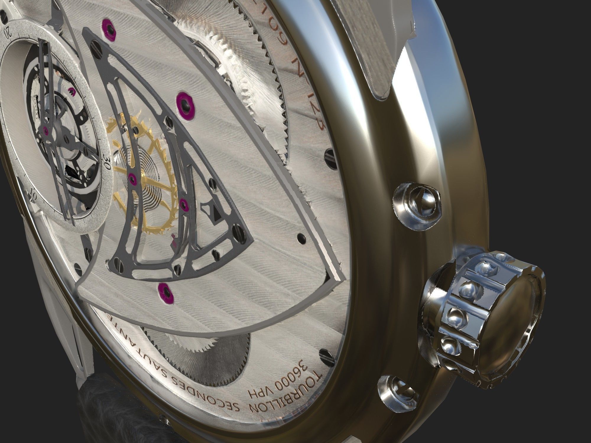 3D model Watch mechanism 5 VR / AR / low-poly | CGTrader