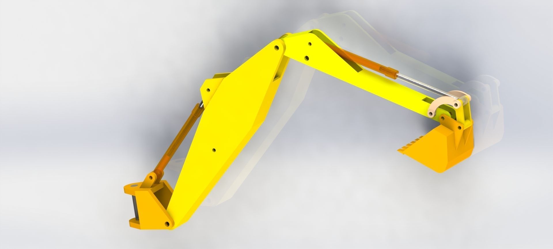 backhoe excavator 3D model | CGTrader