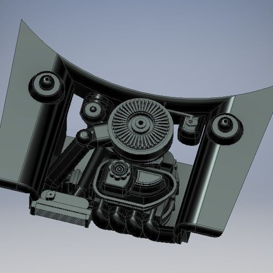 1 64 Scale CVCC Engine Diecast 3D model 3D printable | CGTrader