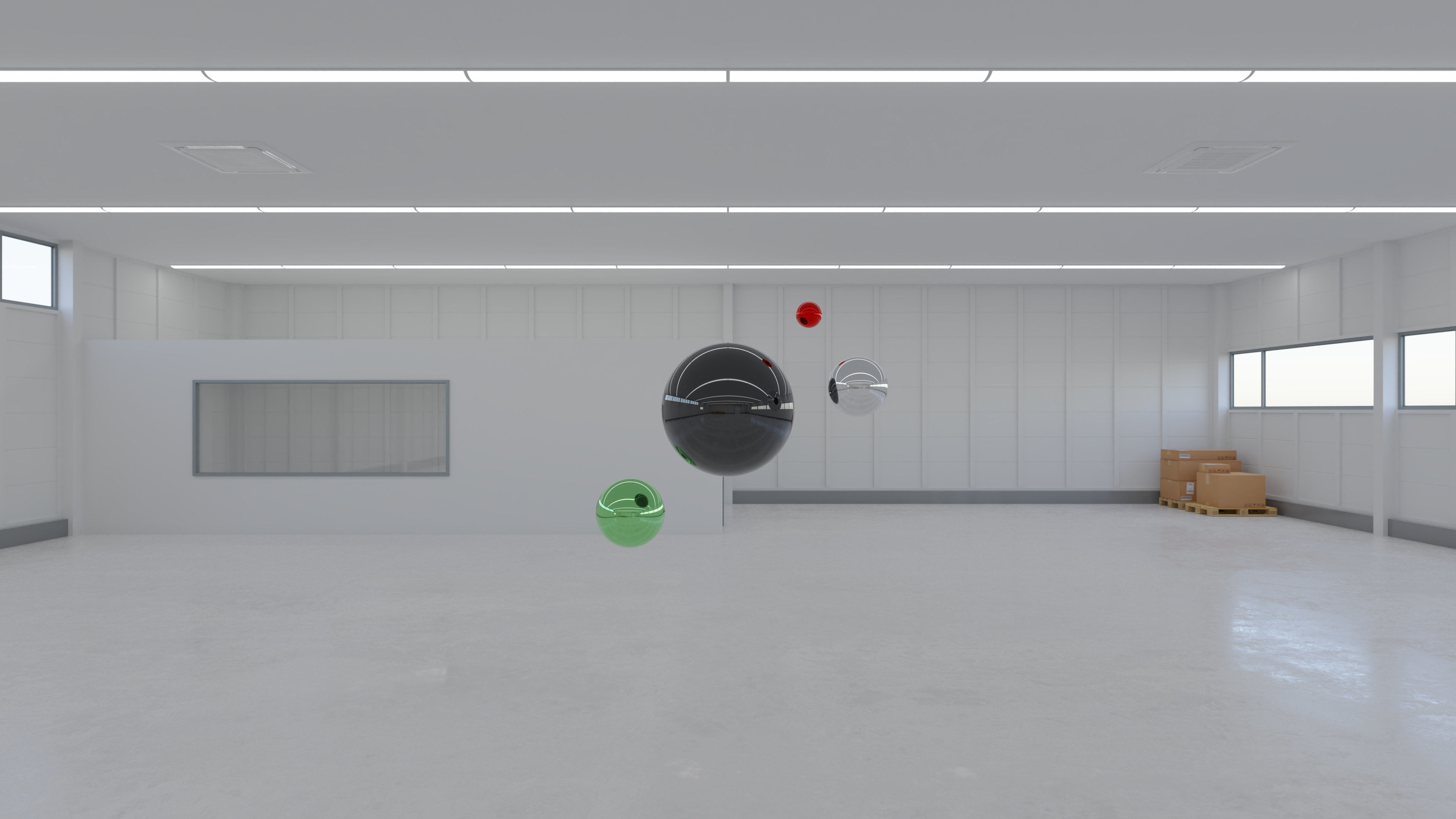 Texture HDRI - Industrial Warehouse Interior 16 - 16384x8192 VR / AR ...