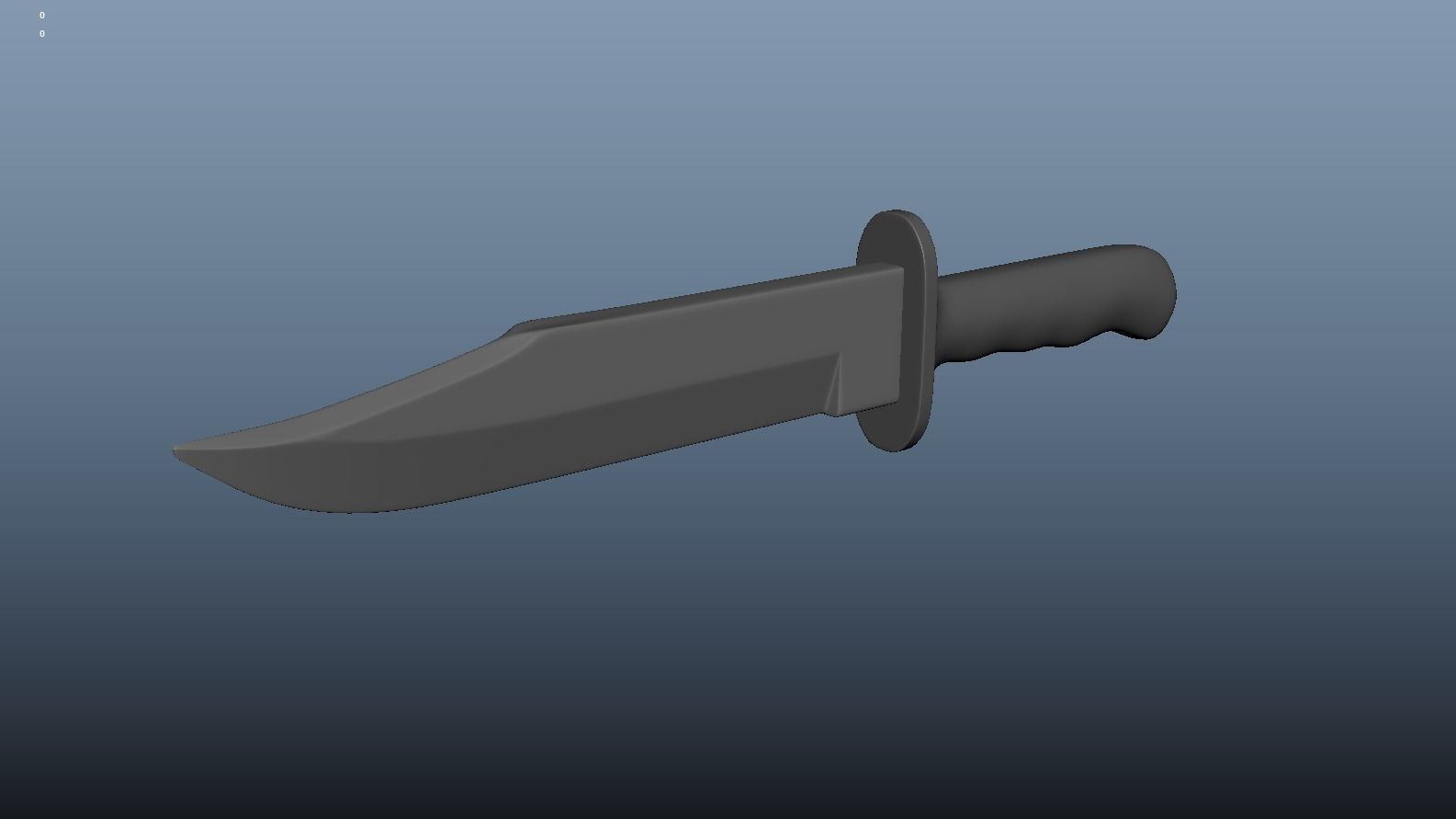 Knife modeling in maya 3D model | CGTrader