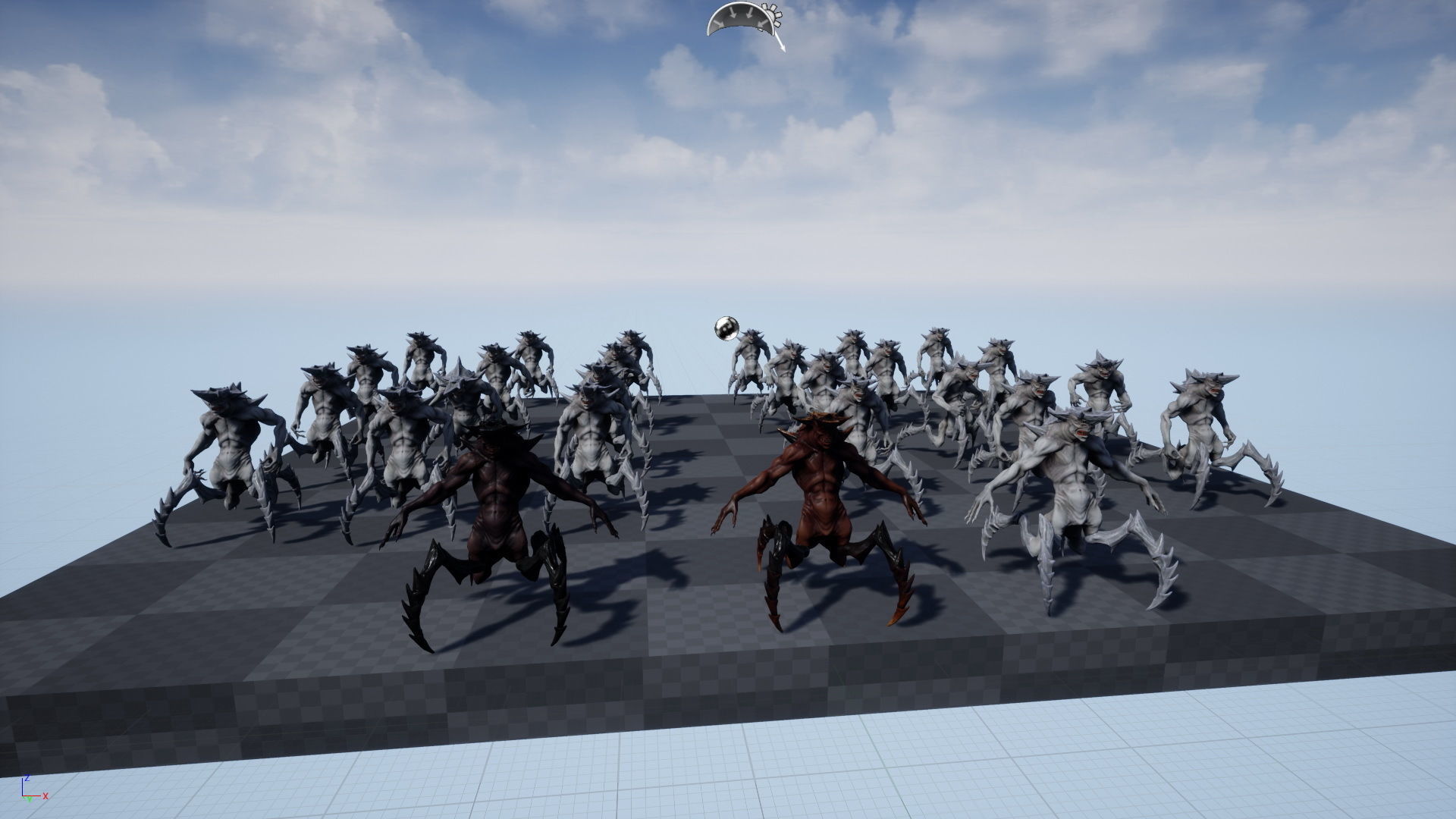 Monster 1 demon with claws free VR / AR / low-poly 3D model animated ...