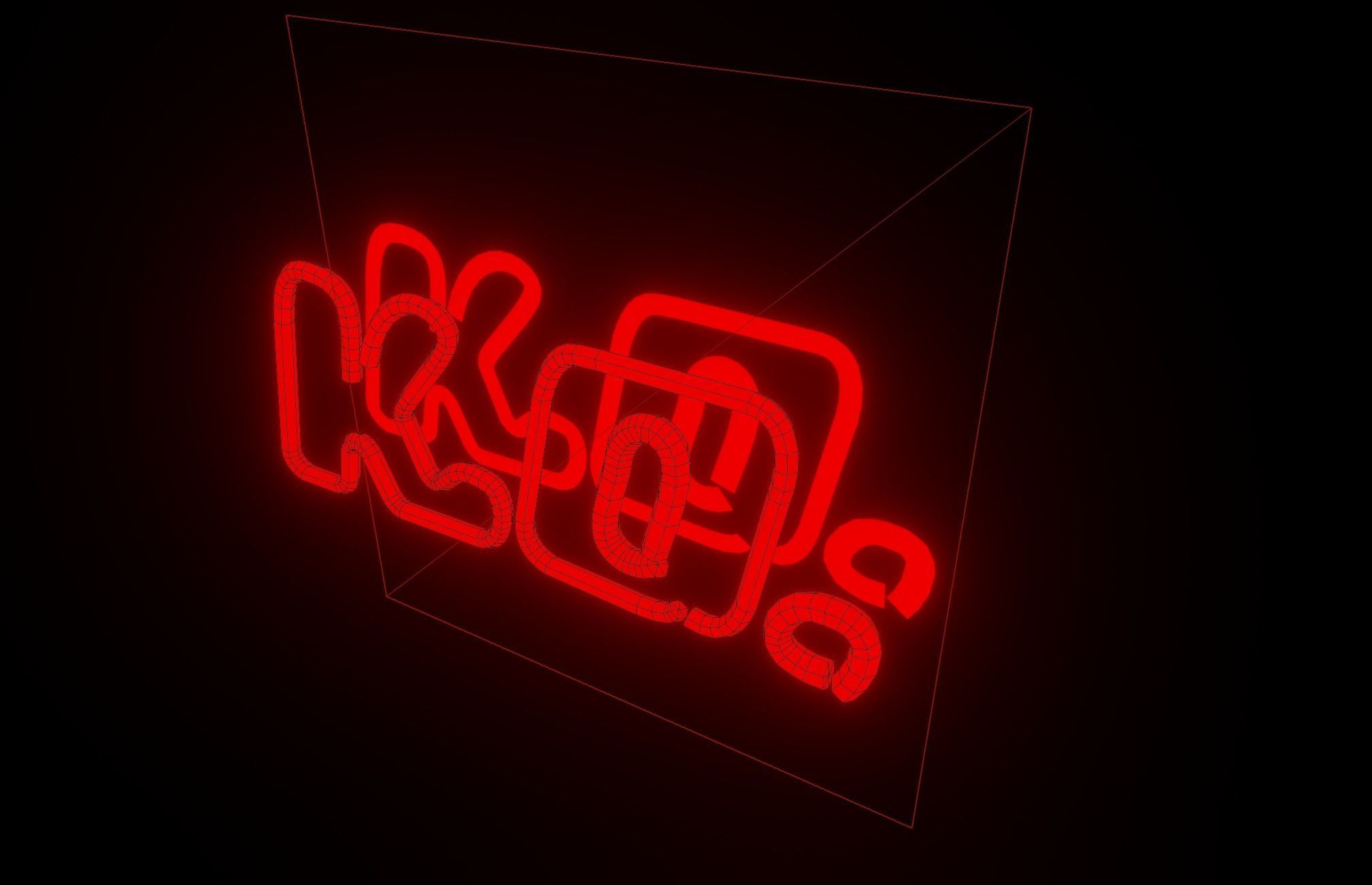 3D model neon ko p2 decoration 3D model VR / AR / low-poly | CGTrader