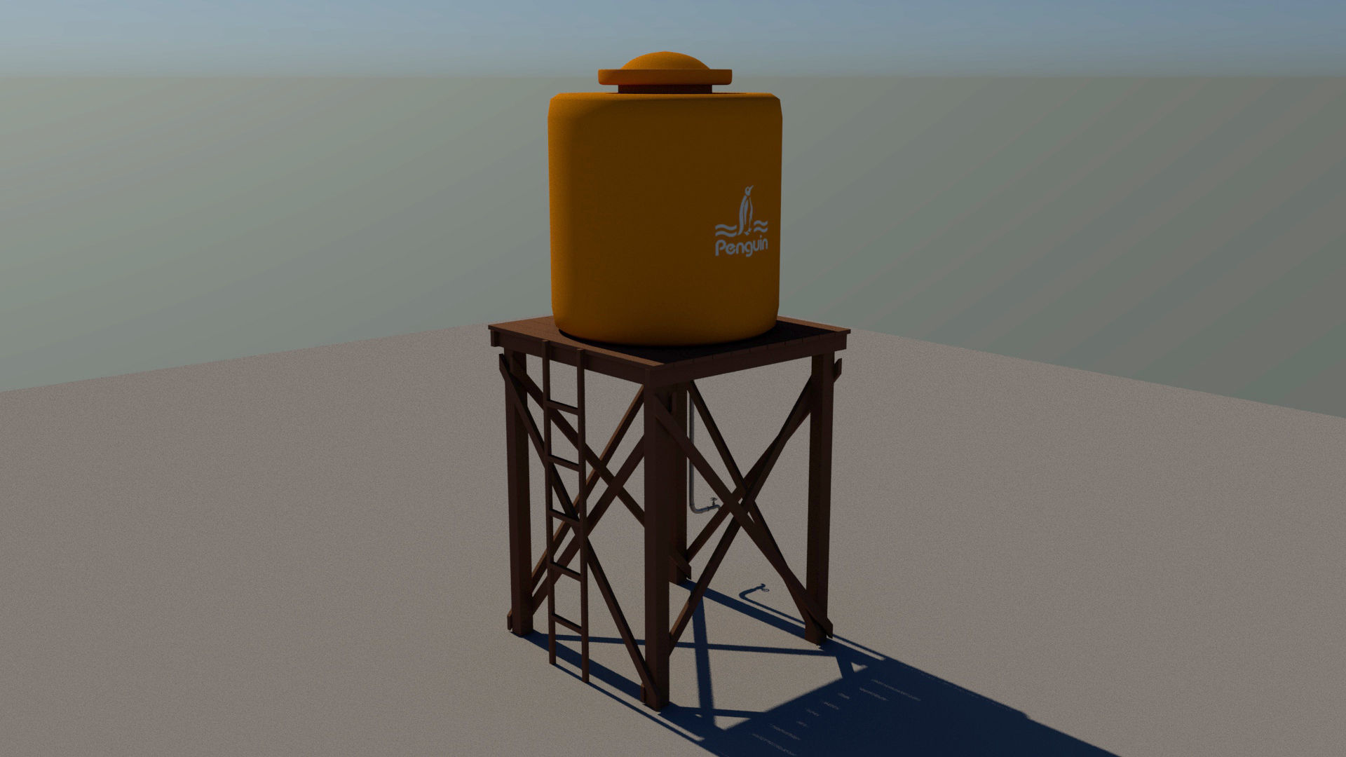 Water Tower 3D model 3D printable | CGTrader