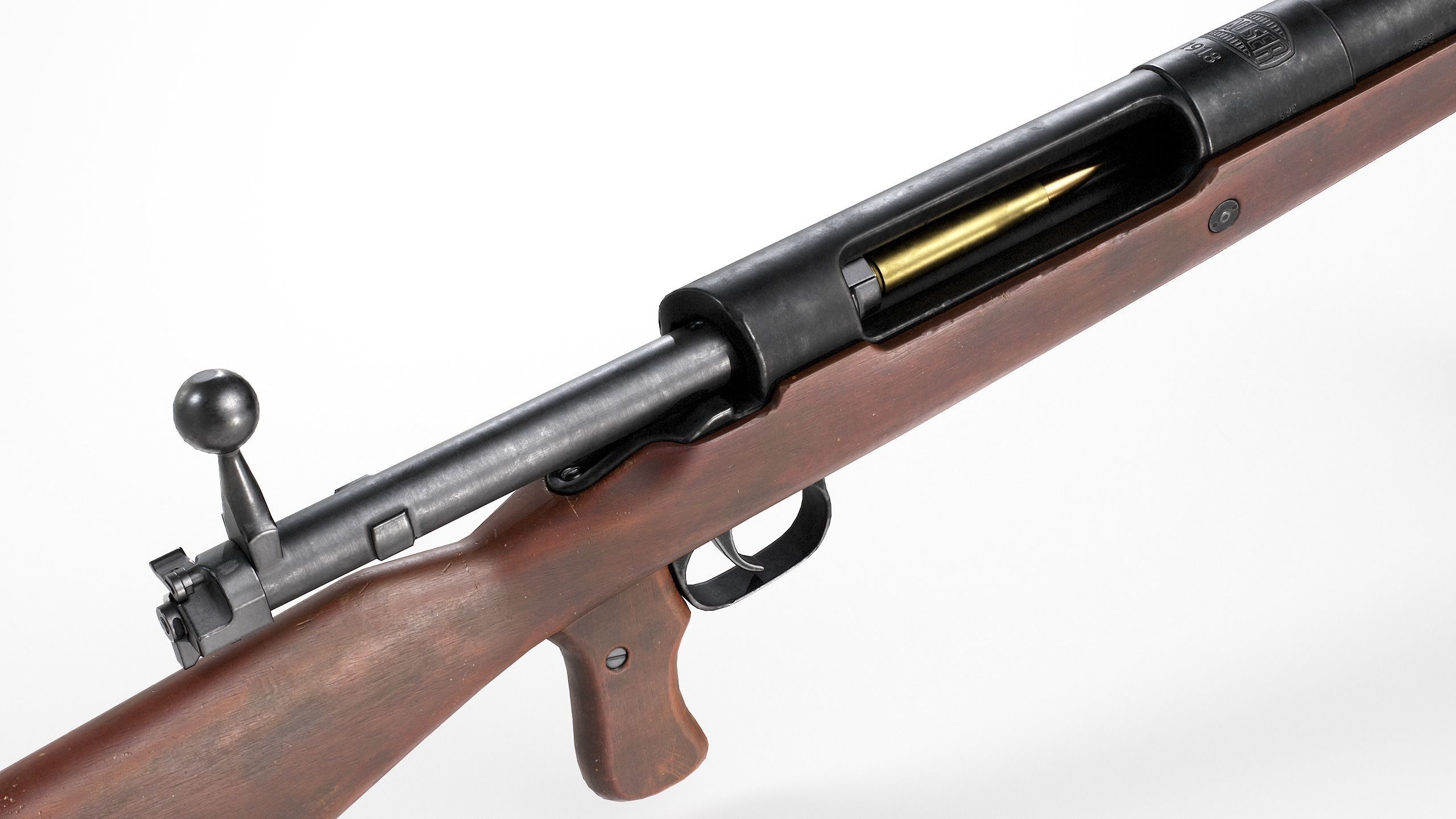 3D model PBR Mauser 1918 Tankgewehr VR / AR / low-poly | CGTrader