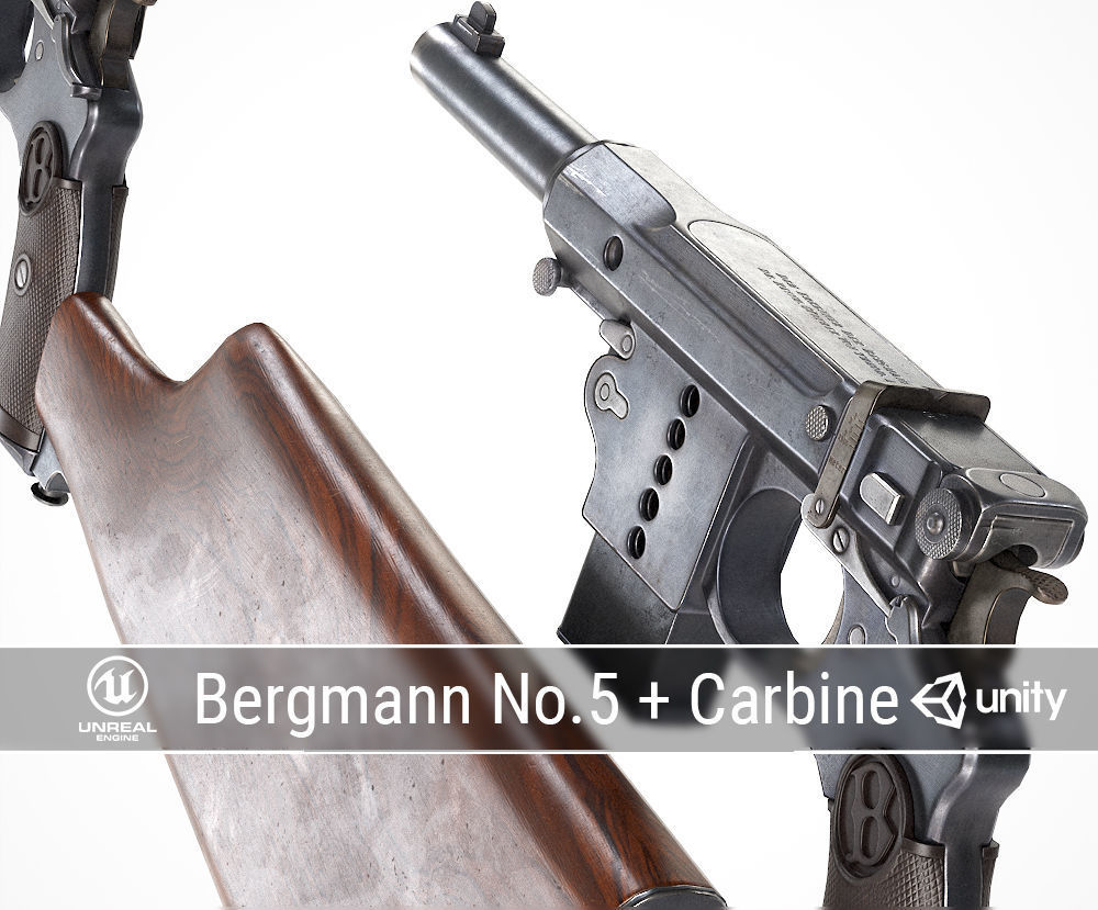 3D model PBR Bergmann No5 VR / AR / low-poly | CGTrader