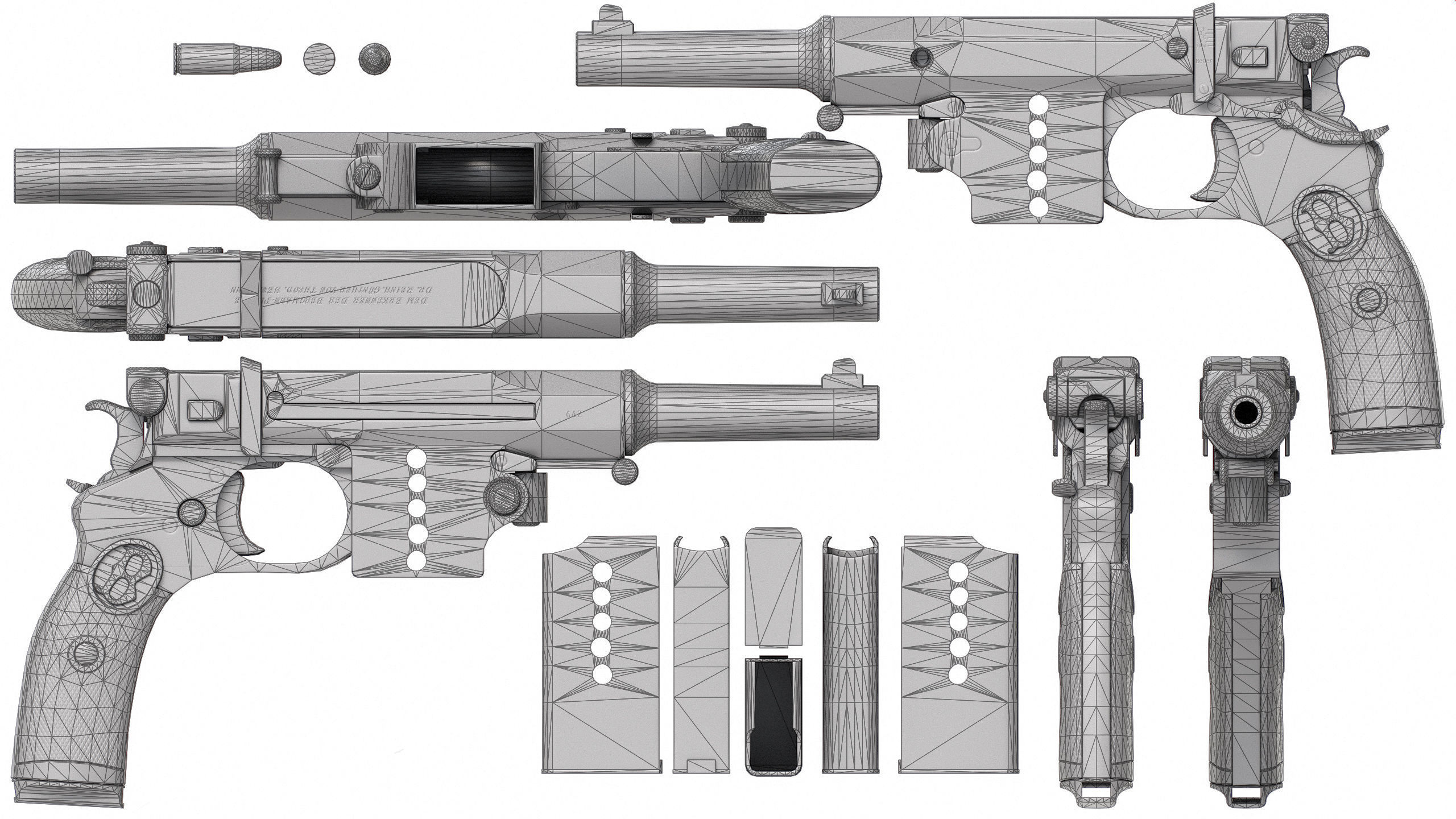 3D model PBR Bergmann No5 VR / AR / low-poly | CGTrader