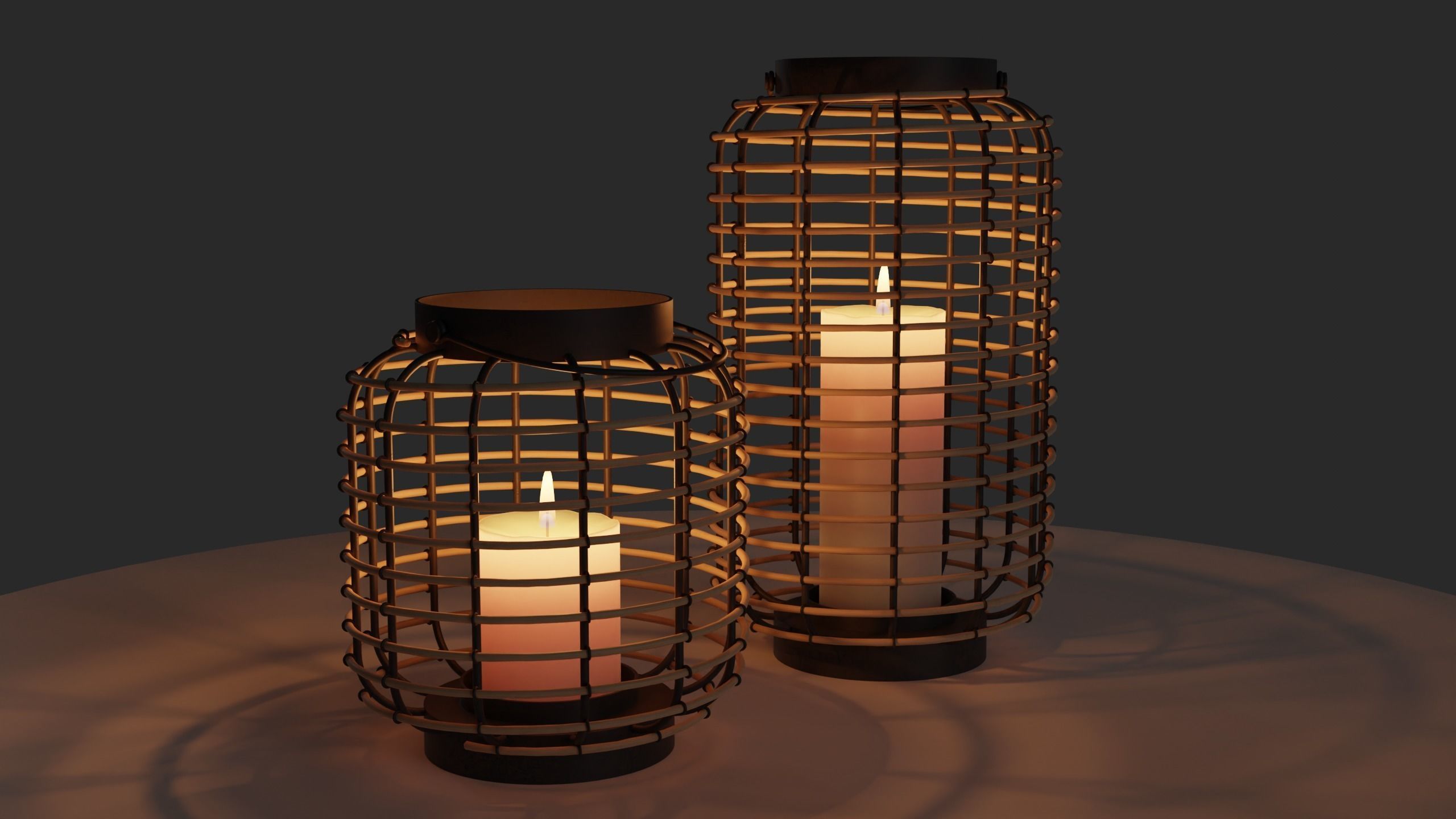 Modern outdoor lanterns 3D model | CGTrader