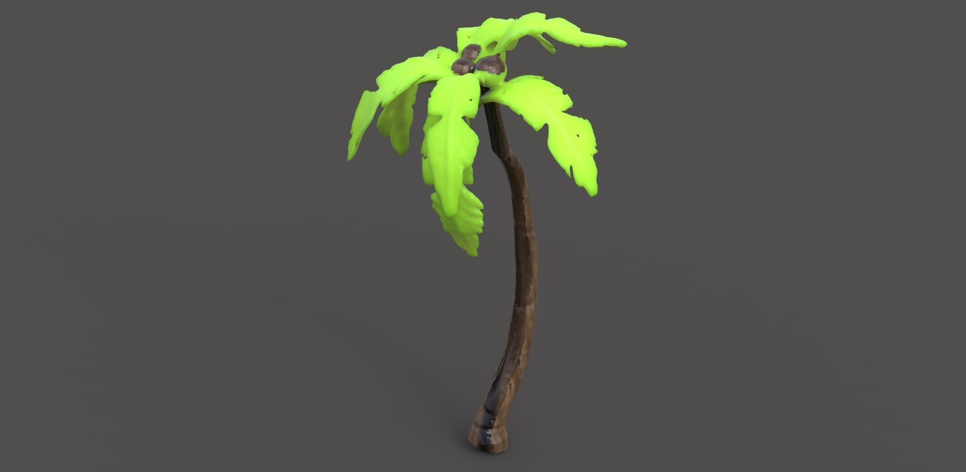 Stylized palm Tree low poly 3D model | CGTrader