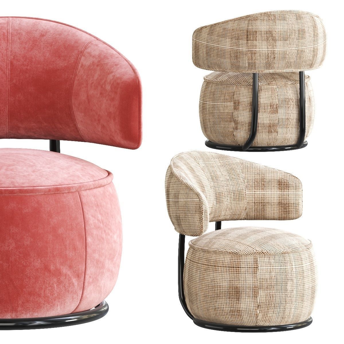 Picolo Armchair by Softline 3D model | CGTrader