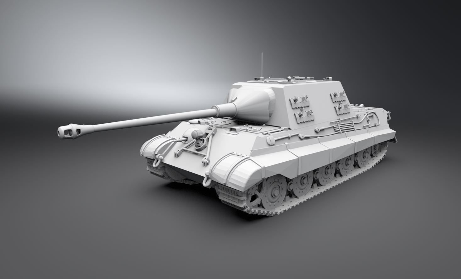 Jagdtiger Scale model 3D model 3D printable | CGTrader