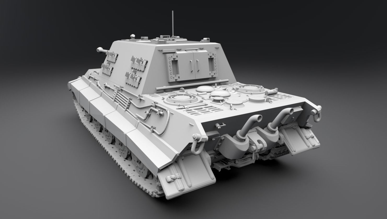 Jagdtiger Scale model 3D model 3D printable | CGTrader