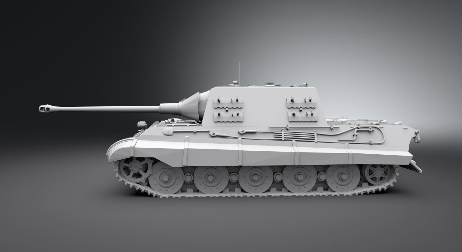 Jagdtiger Scale model 3D model 3D printable | CGTrader