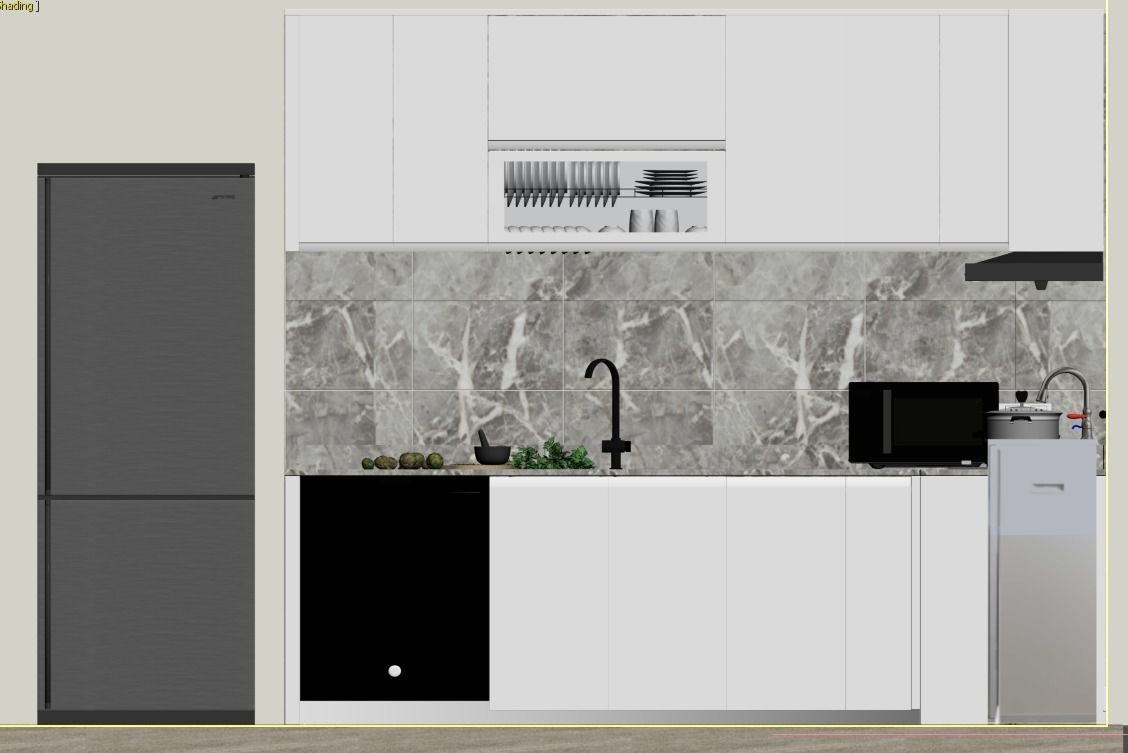 Simple modern kitchen 3D model | CGTrader