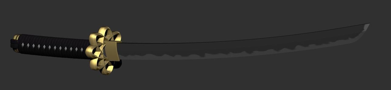 KATANA ATOMIC SAMURAI 3D model 3D printable | CGTrader