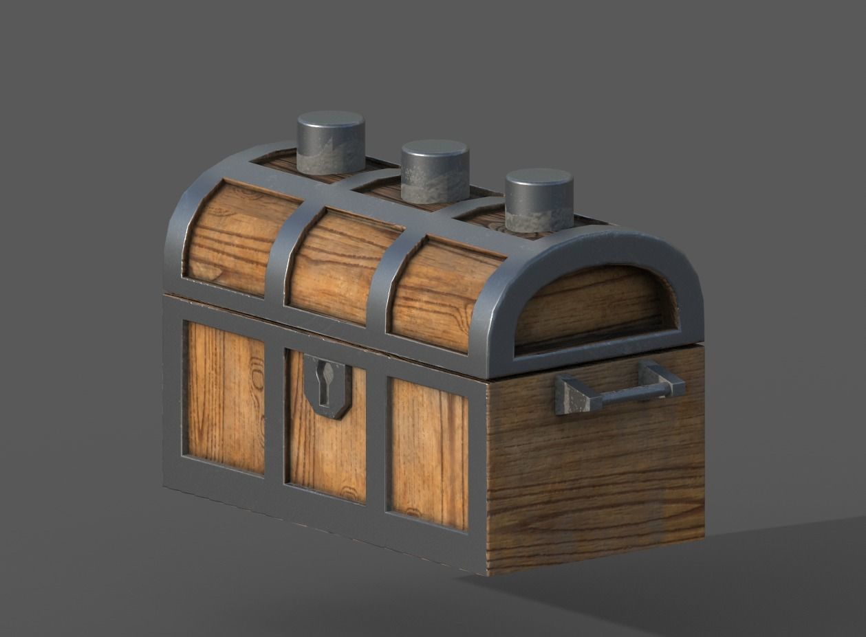 treasure chest 3D model | CGTrader