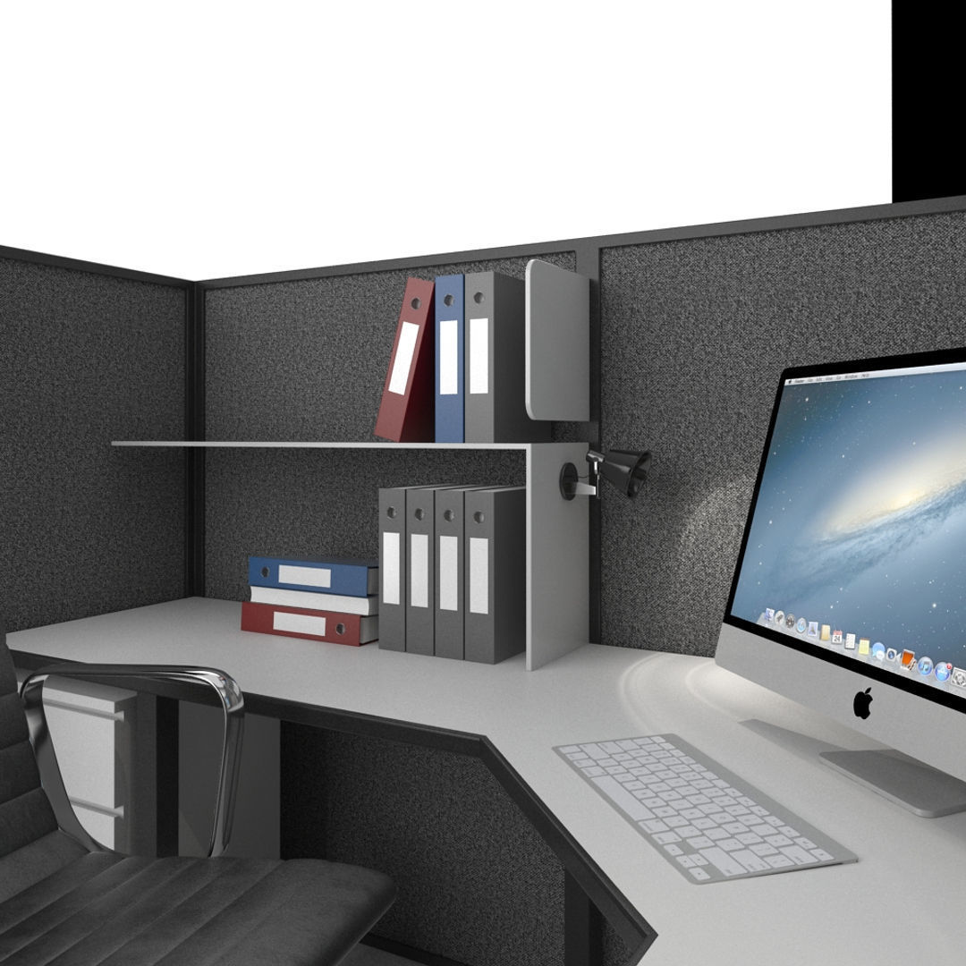 Office Cubicle 3D model | CGTrader