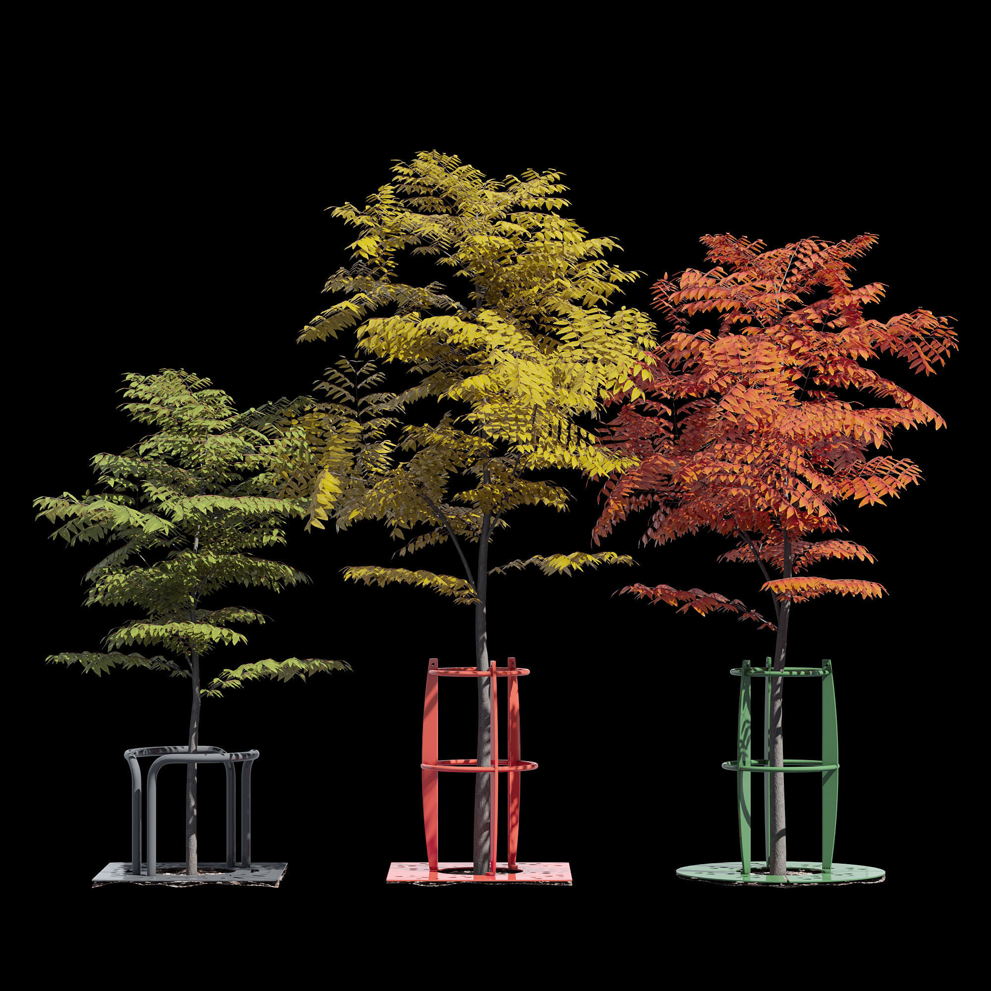 Urban tree grille 3D model | CGTrader