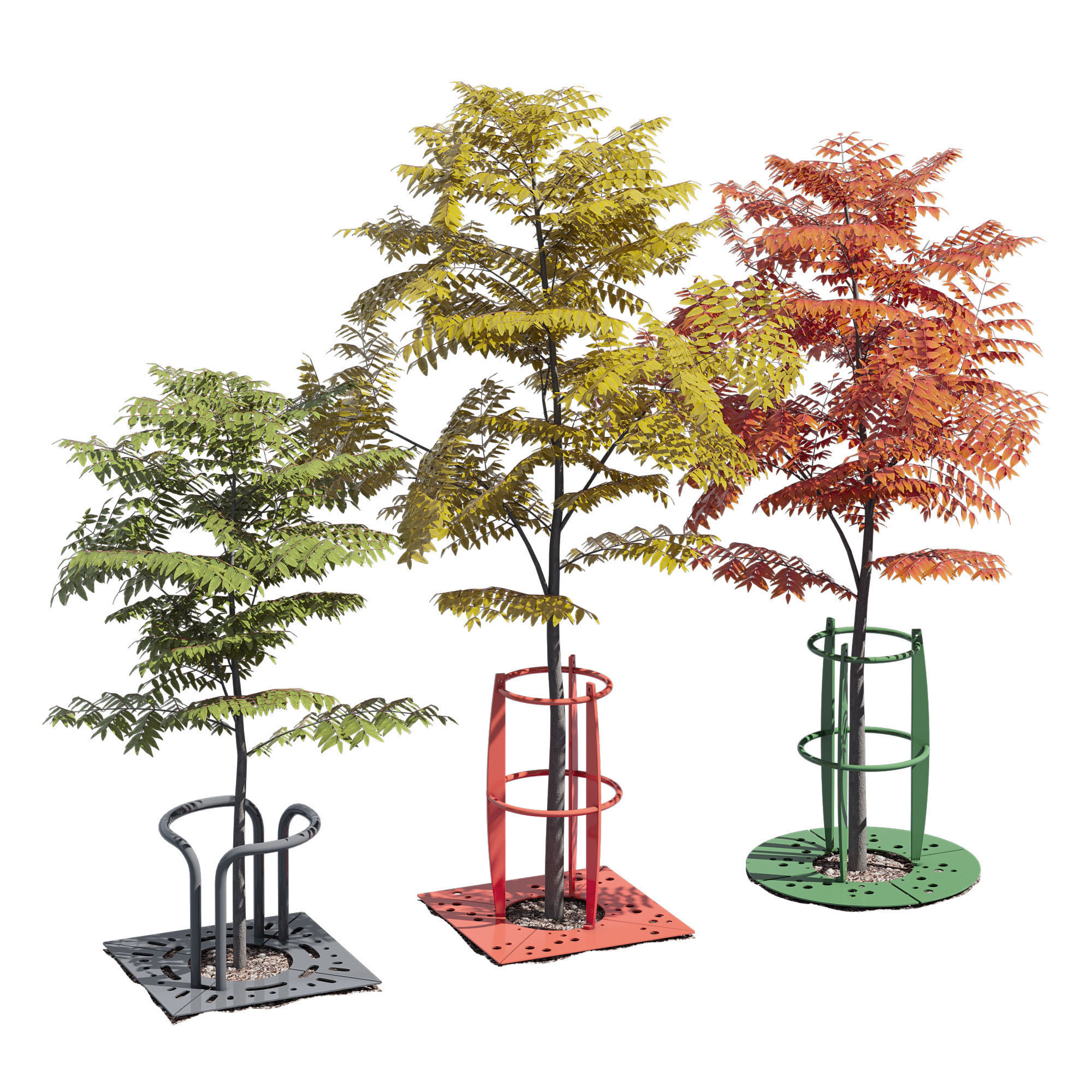 Urban tree grille 3D model | CGTrader