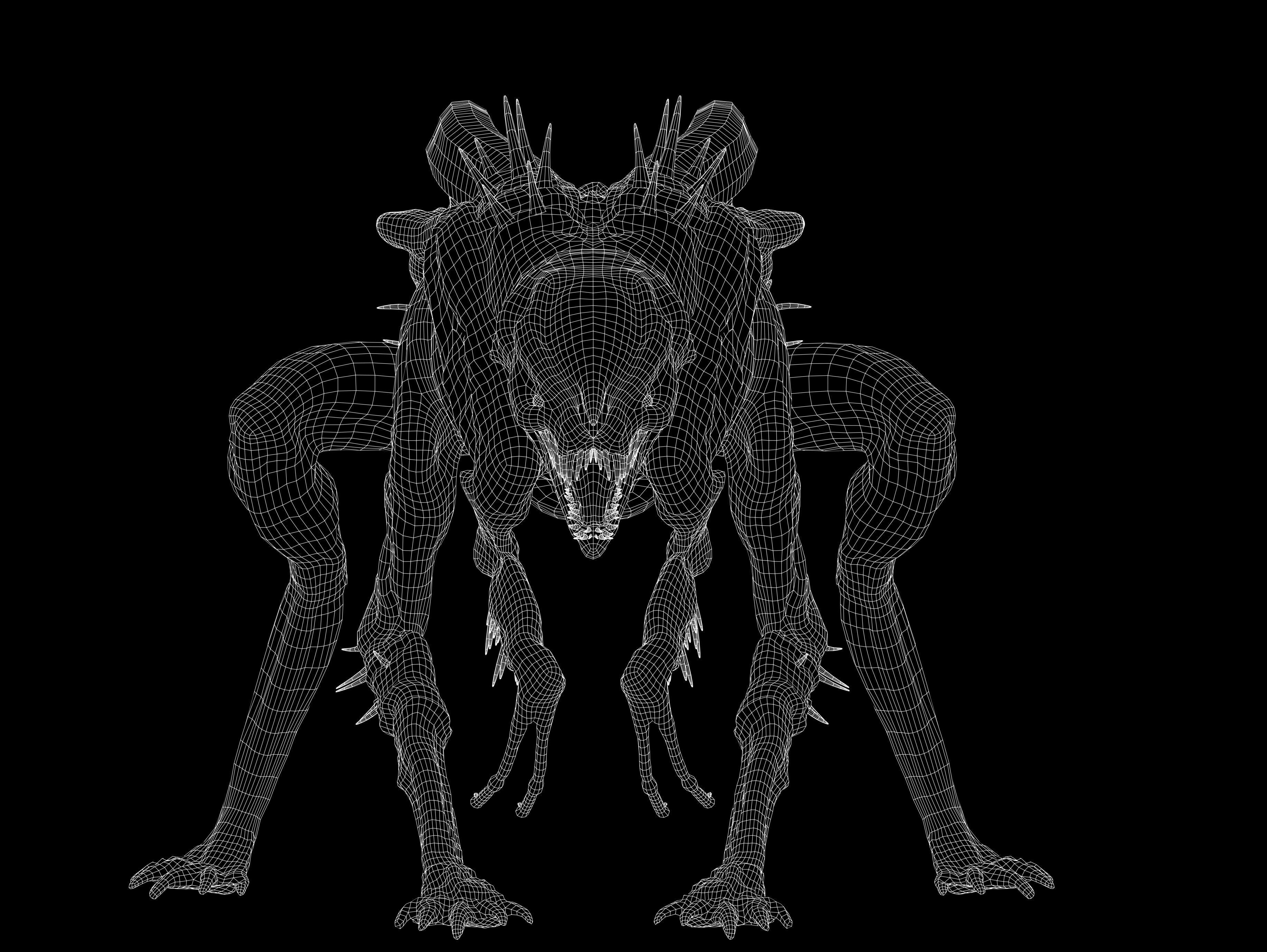 3D model White Spike VR / AR / low-poly rigged | CGTrader