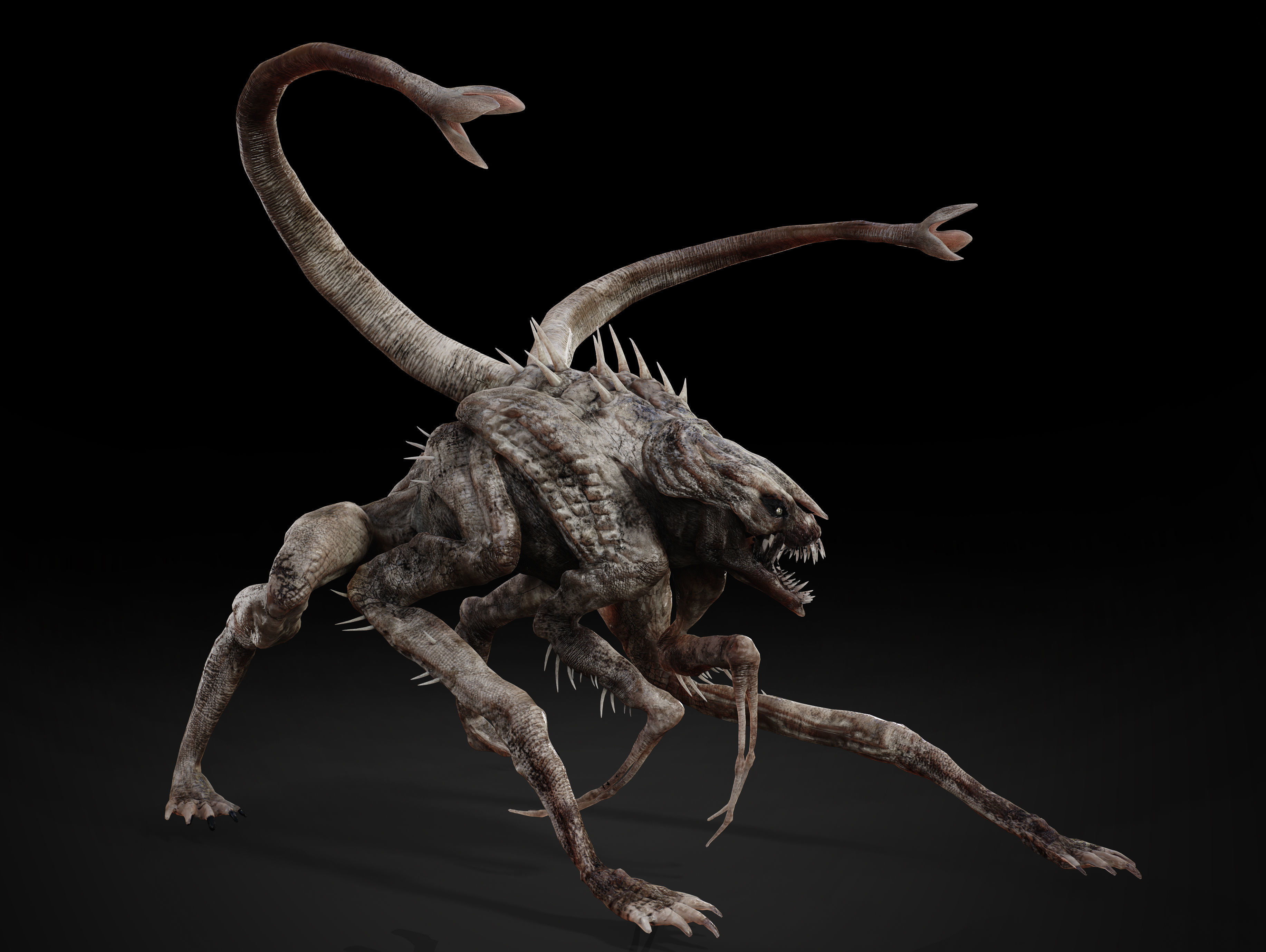 3D model White Spike VR / AR / low-poly rigged | CGTrader