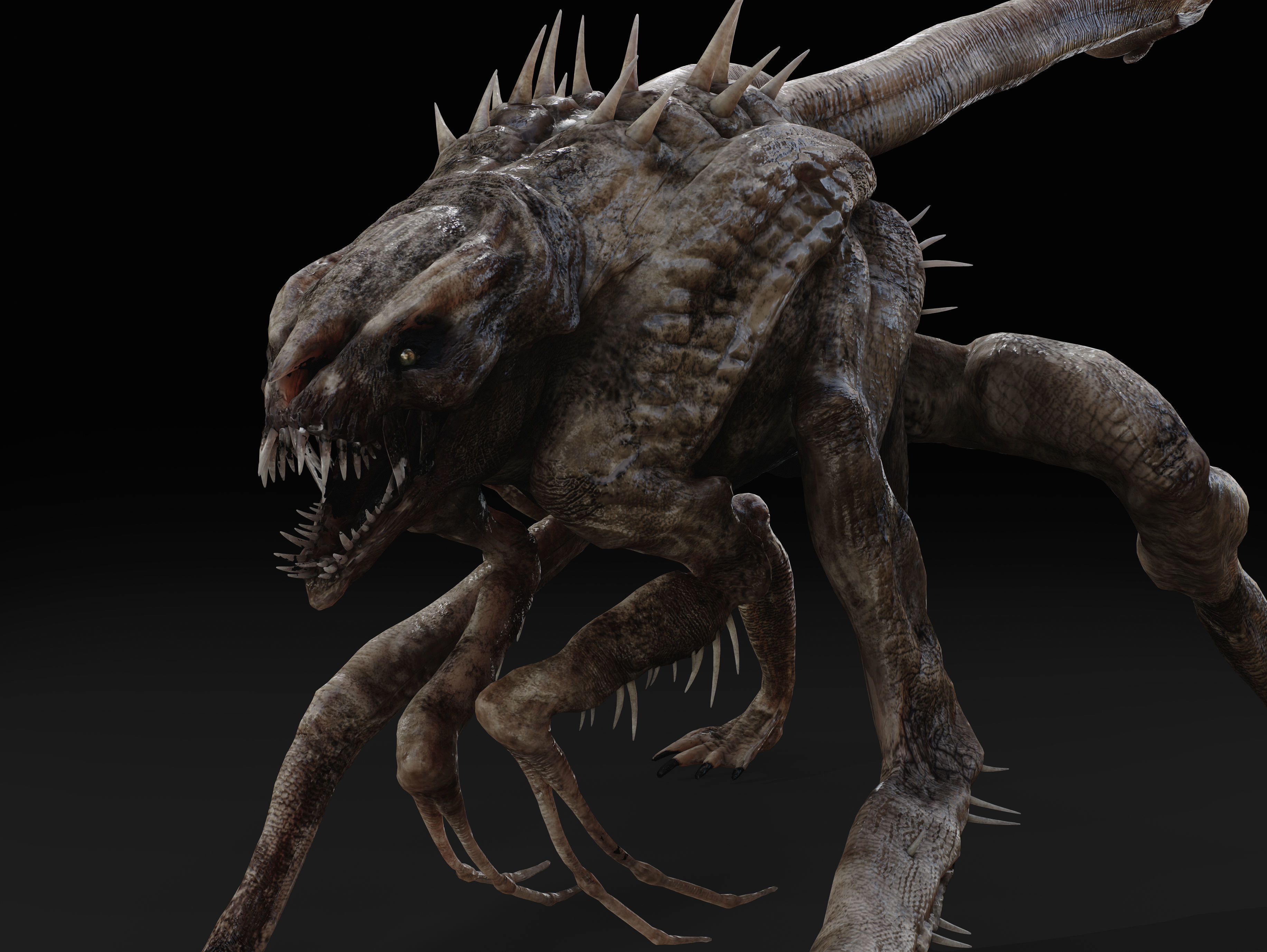 3D model White Spike VR / AR / low-poly rigged | CGTrader