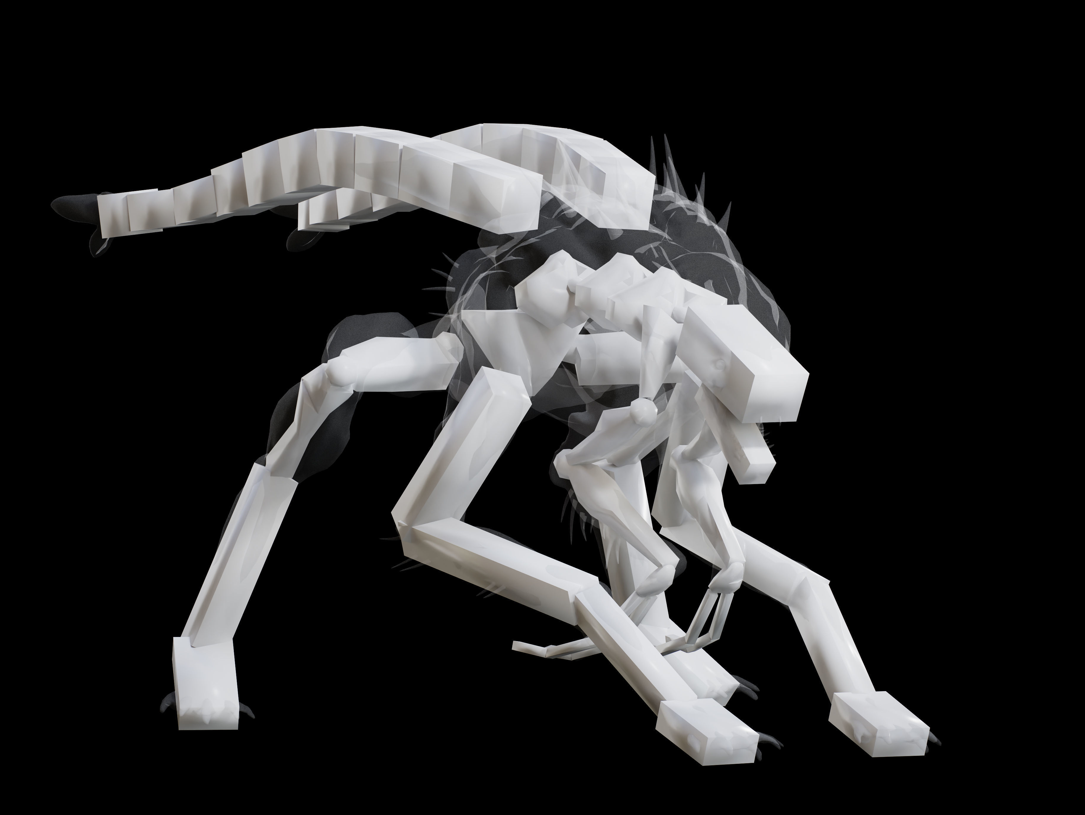 3D model White Spike VR / AR / low-poly rigged | CGTrader