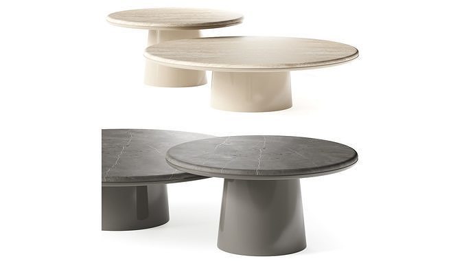 Meridiani Leon Coffee Tables 3D model | CGTrader