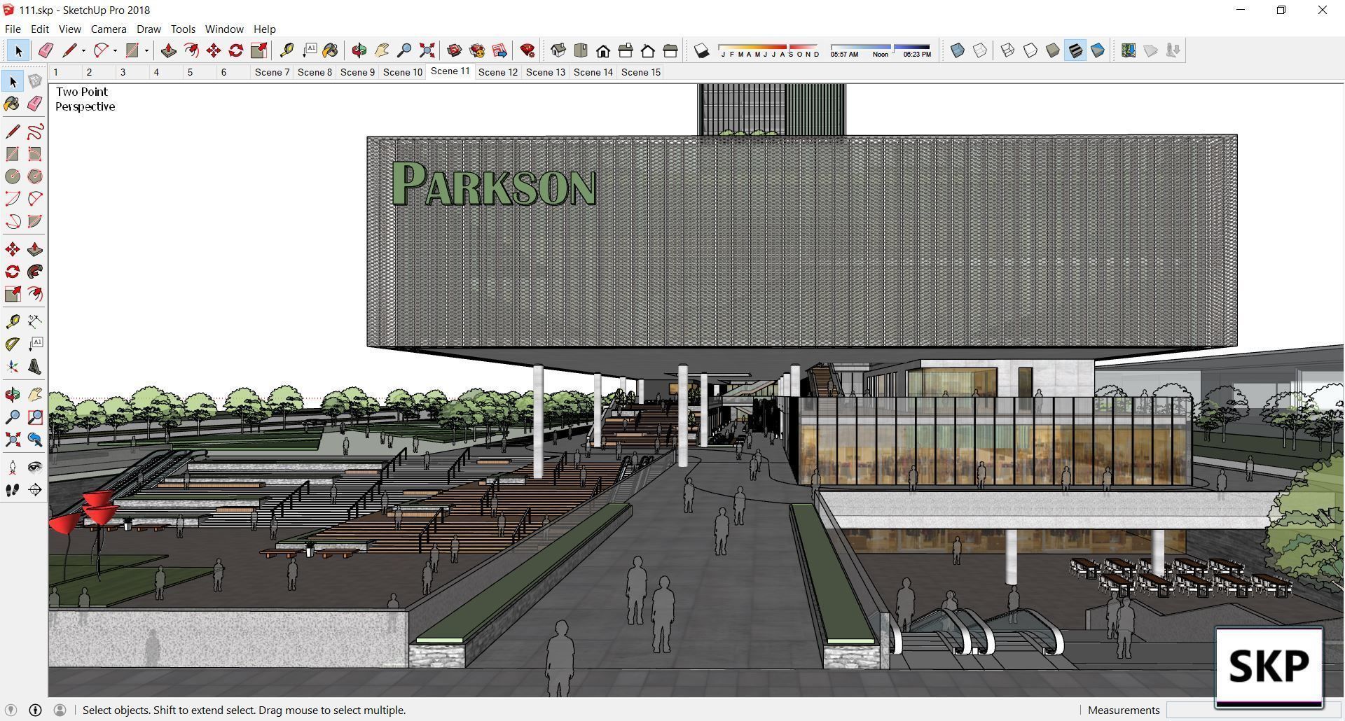 Sketchup Commercial Complex 111 3D model | CGTrader
