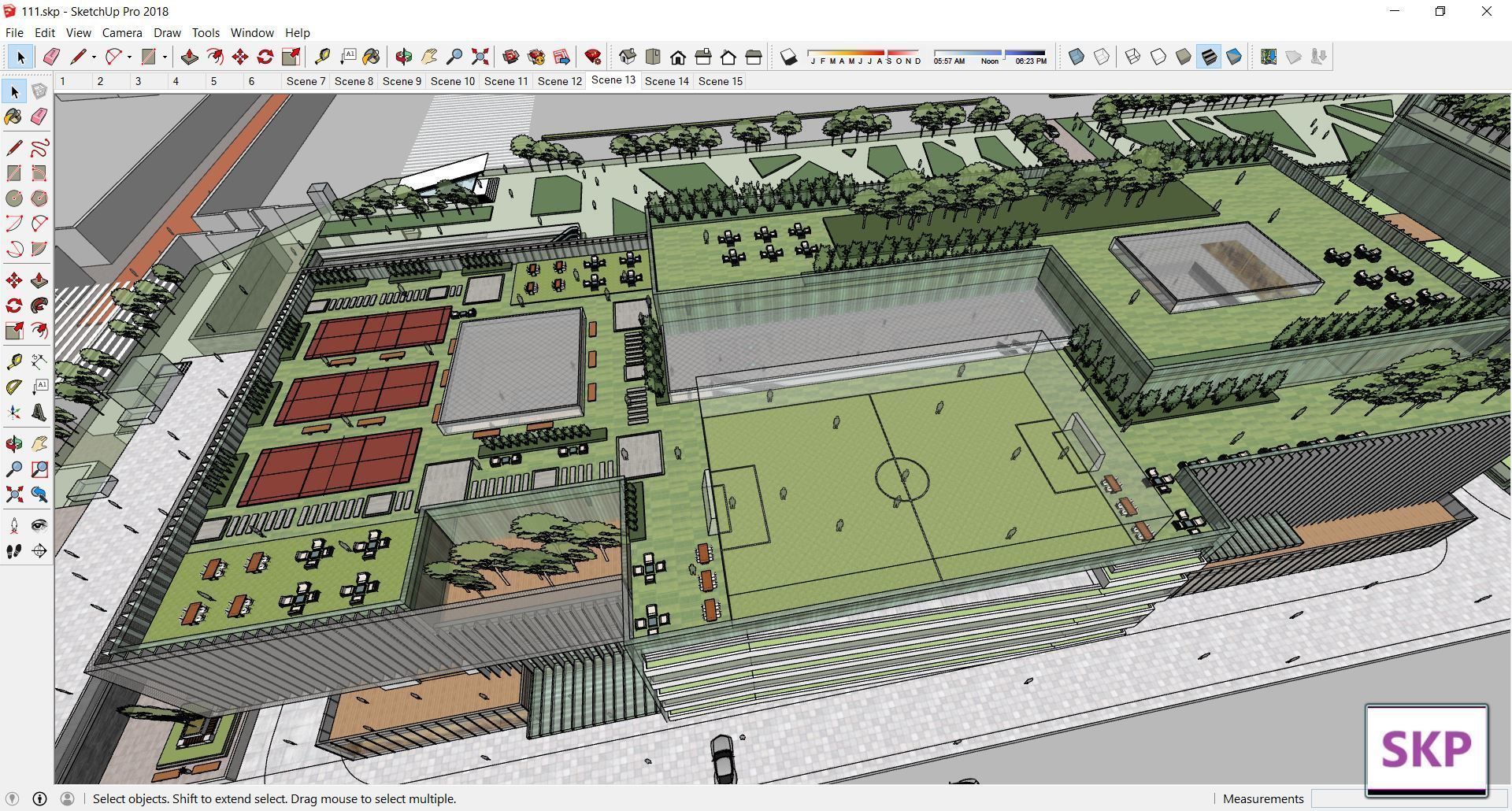 Sketchup Commercial Complex 111 3D model | CGTrader