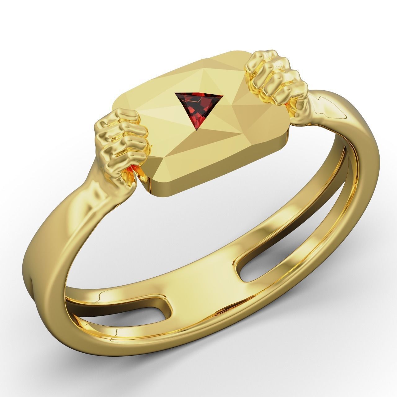 youtube diamond button 3D model 3D printable | CGTrader