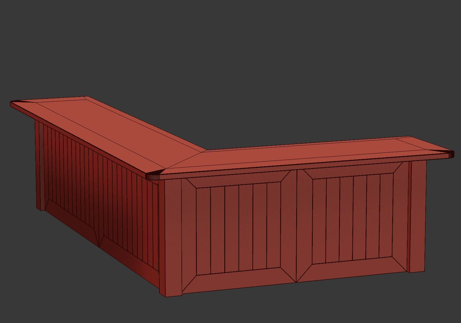 3D model Ebbi corner bar counter SH02 VR / AR / low-poly | CGTrader