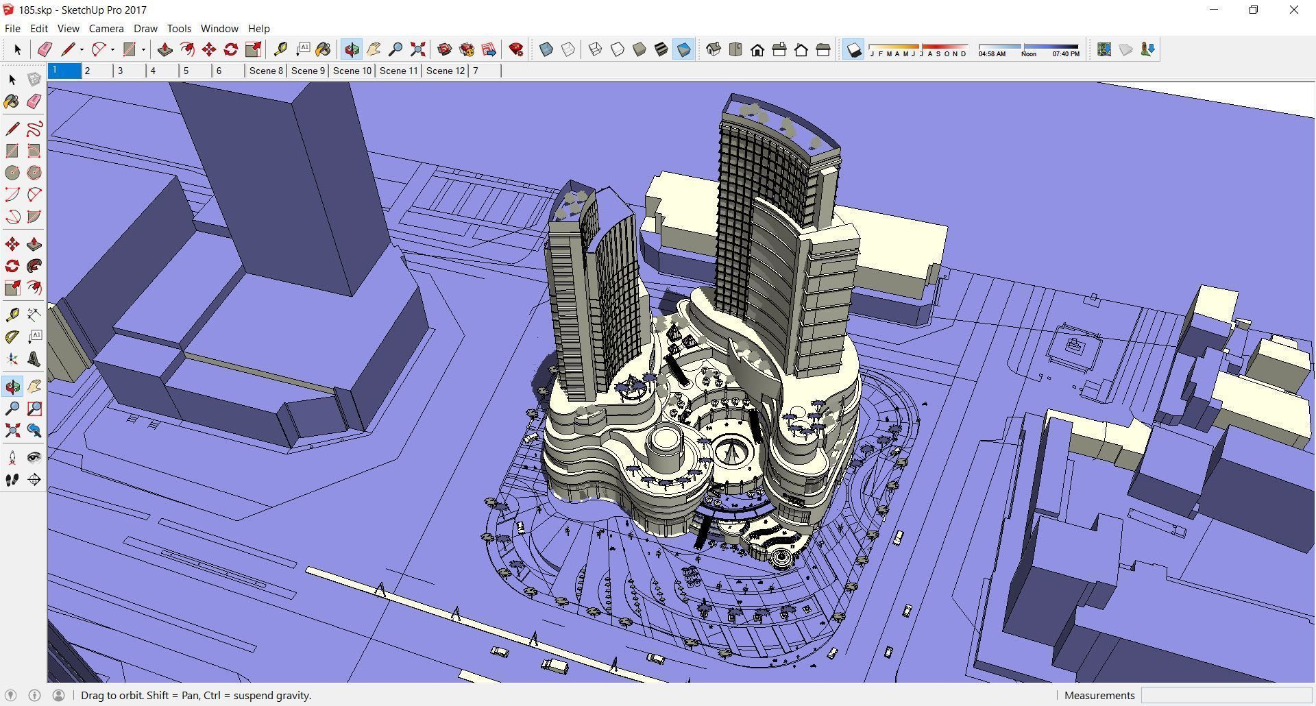 Sketchup Commercial Complex 185 3D model | CGTrader