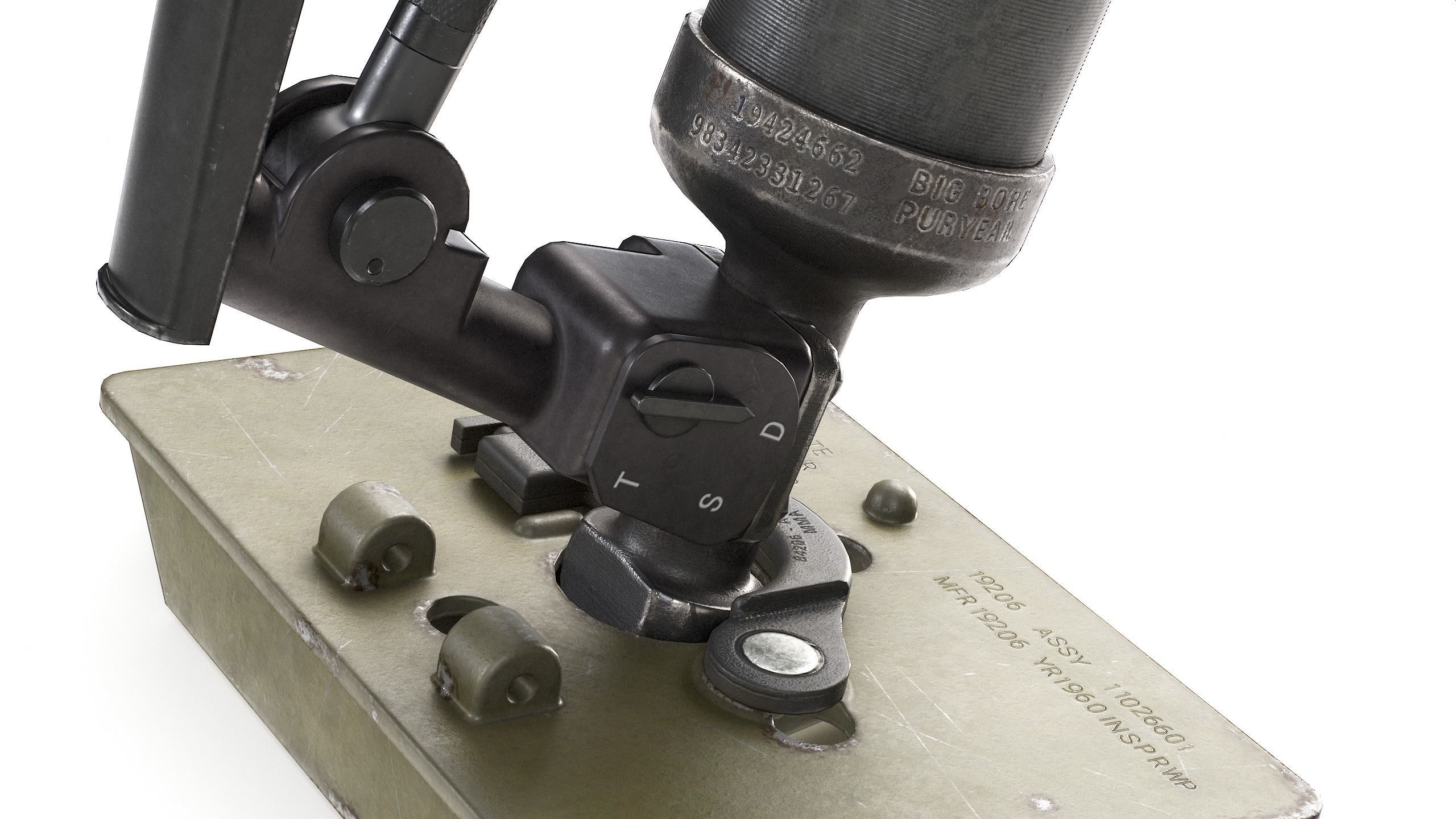 3D model PBR M224 Mortar VR / AR / low-poly | CGTrader