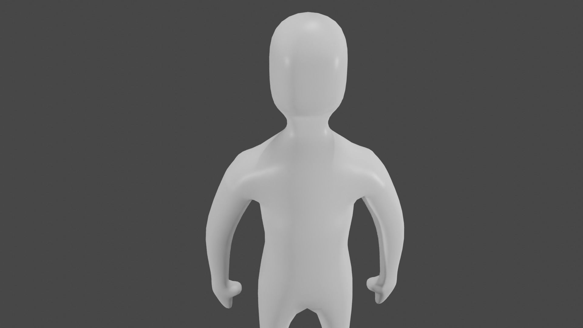 Basic human figure model reference free VR / AR / low-poly 3D model ...
