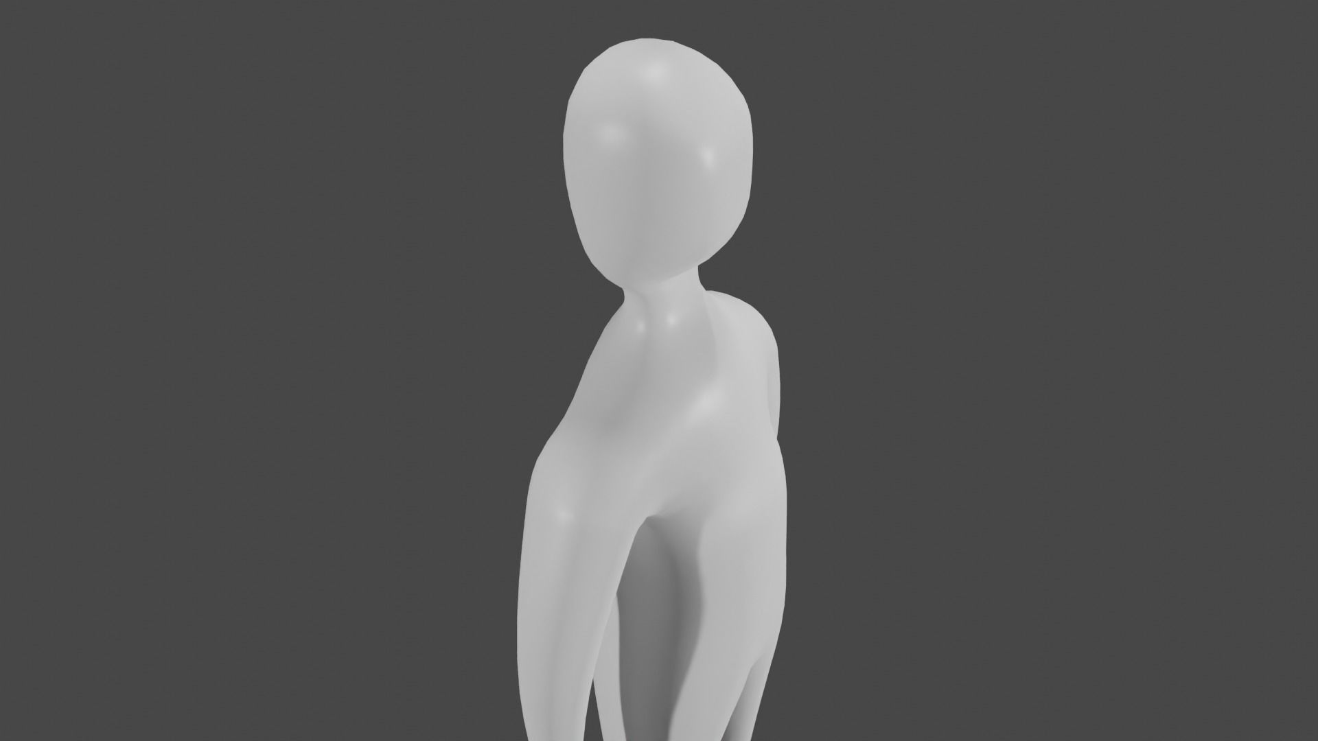 Basic human figure model reference free VR / AR / low-poly 3D model ...