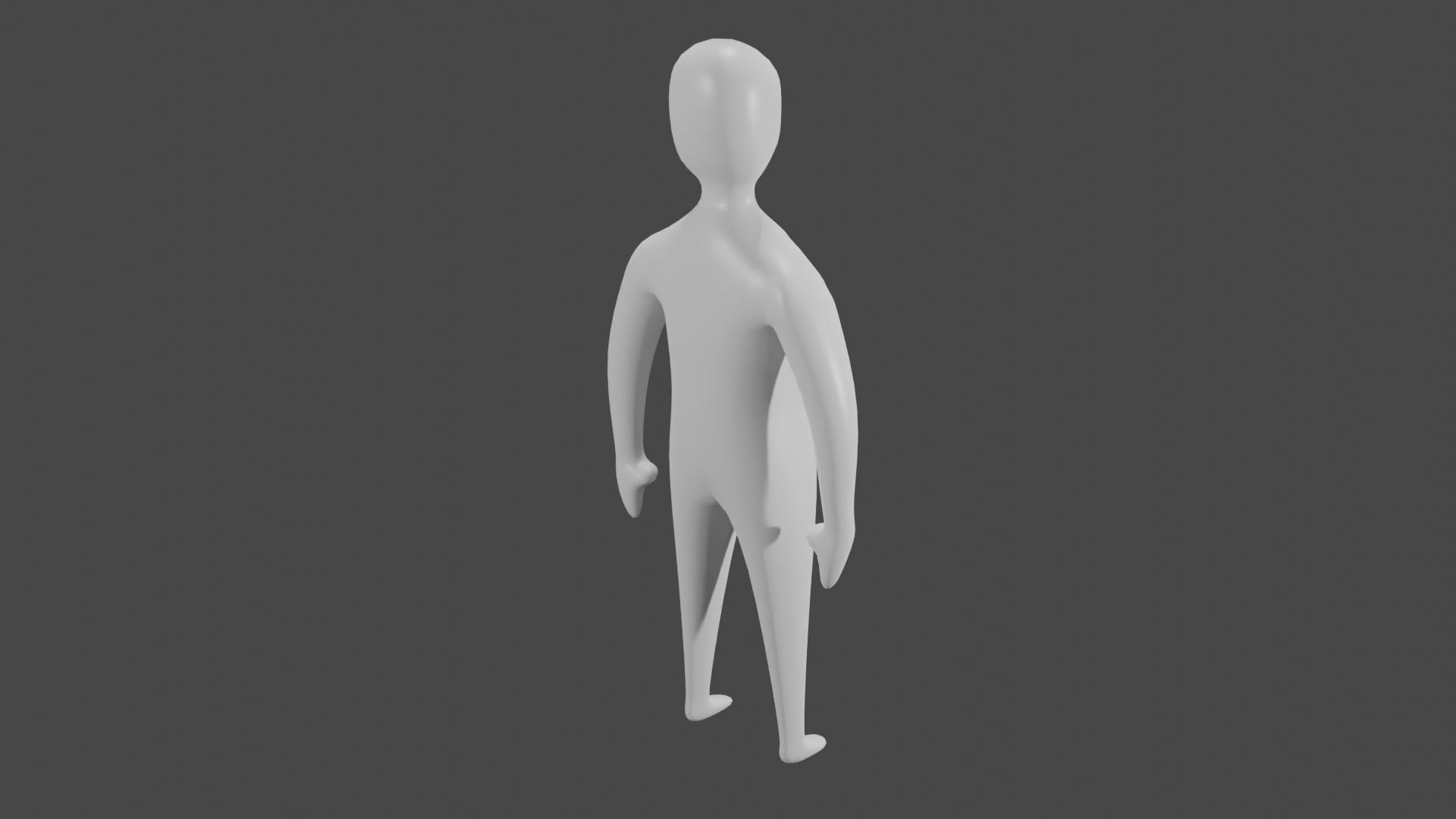 Basic human figure model reference free VR / AR / low-poly 3D model ...