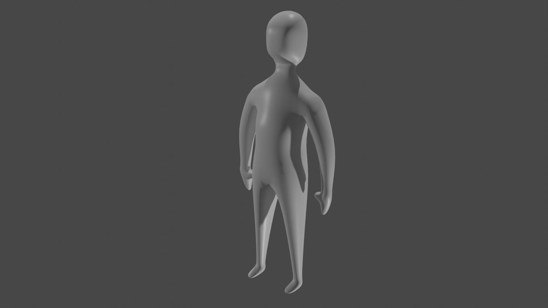 Basic human figure model reference free VR / AR / low-poly 3D model ...