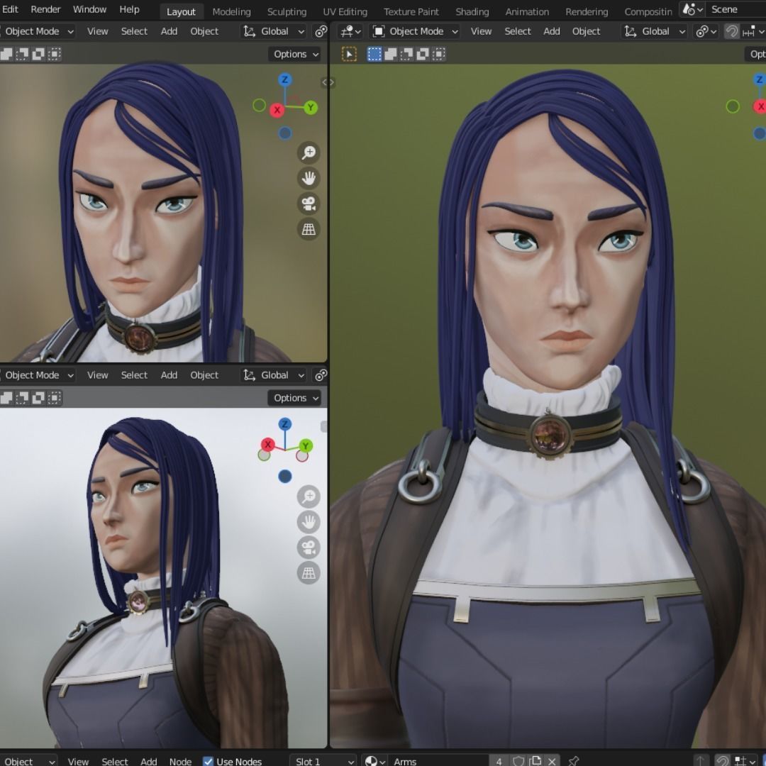 Caitlyn Arcane free 3D model | CGTrader