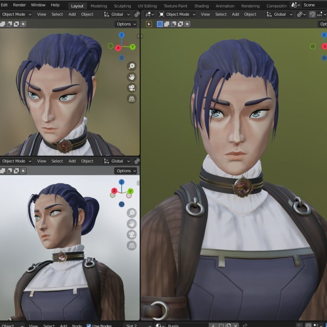 Caitlyn Arcane free 3D model | CGTrader