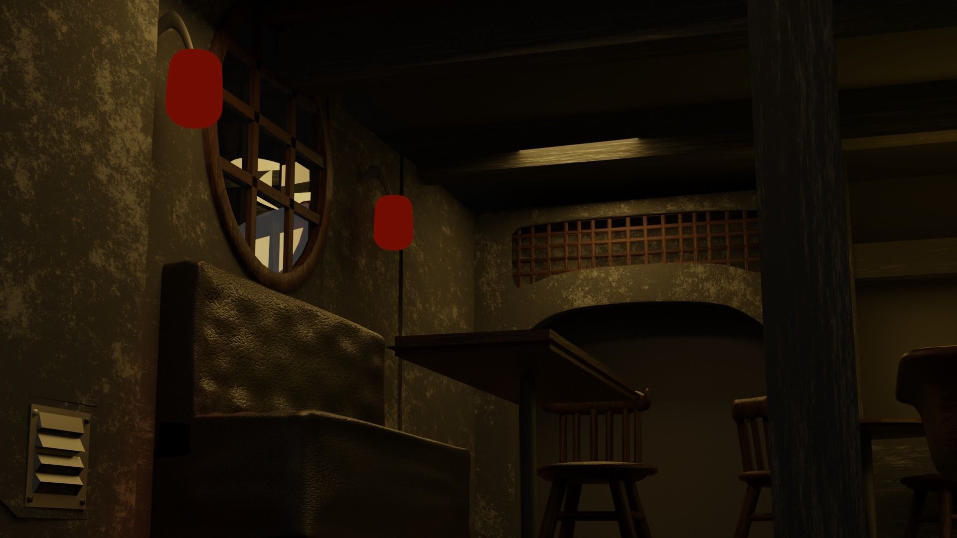 Bar with Pool Table free 3D model | CGTrader